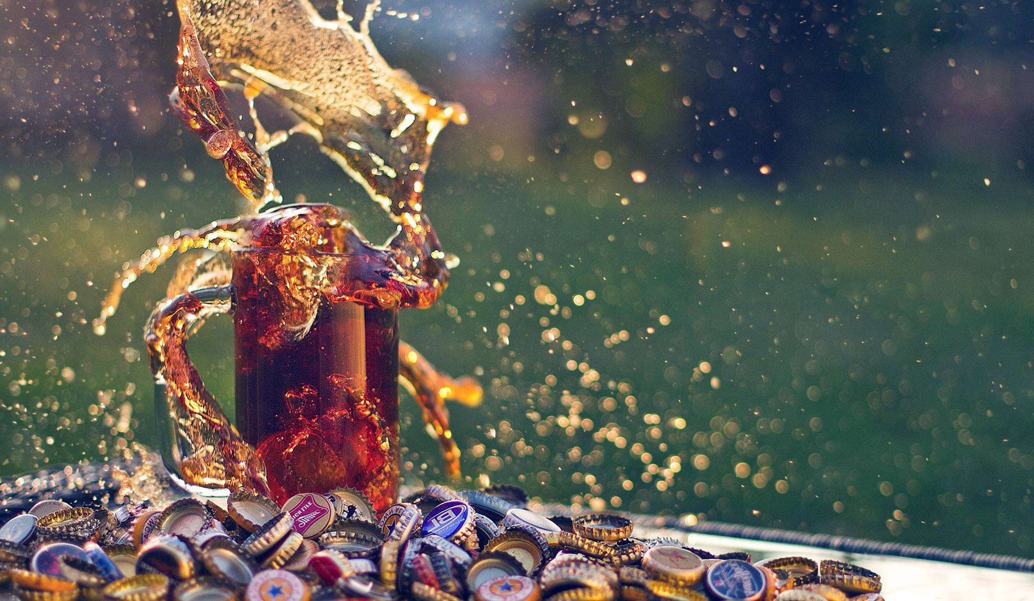 Drink Splashes Over Ground Wallpapers HD / Desktop and Mobile Backgrounds