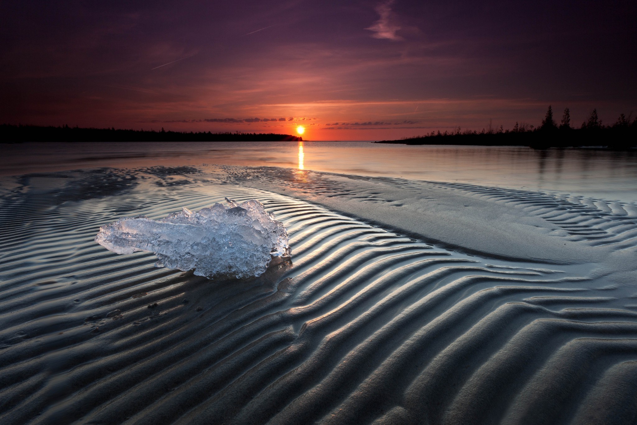 nature, Beach, Ice, Sunset Wallpapers HD / Desktop and Mobile Backgrounds