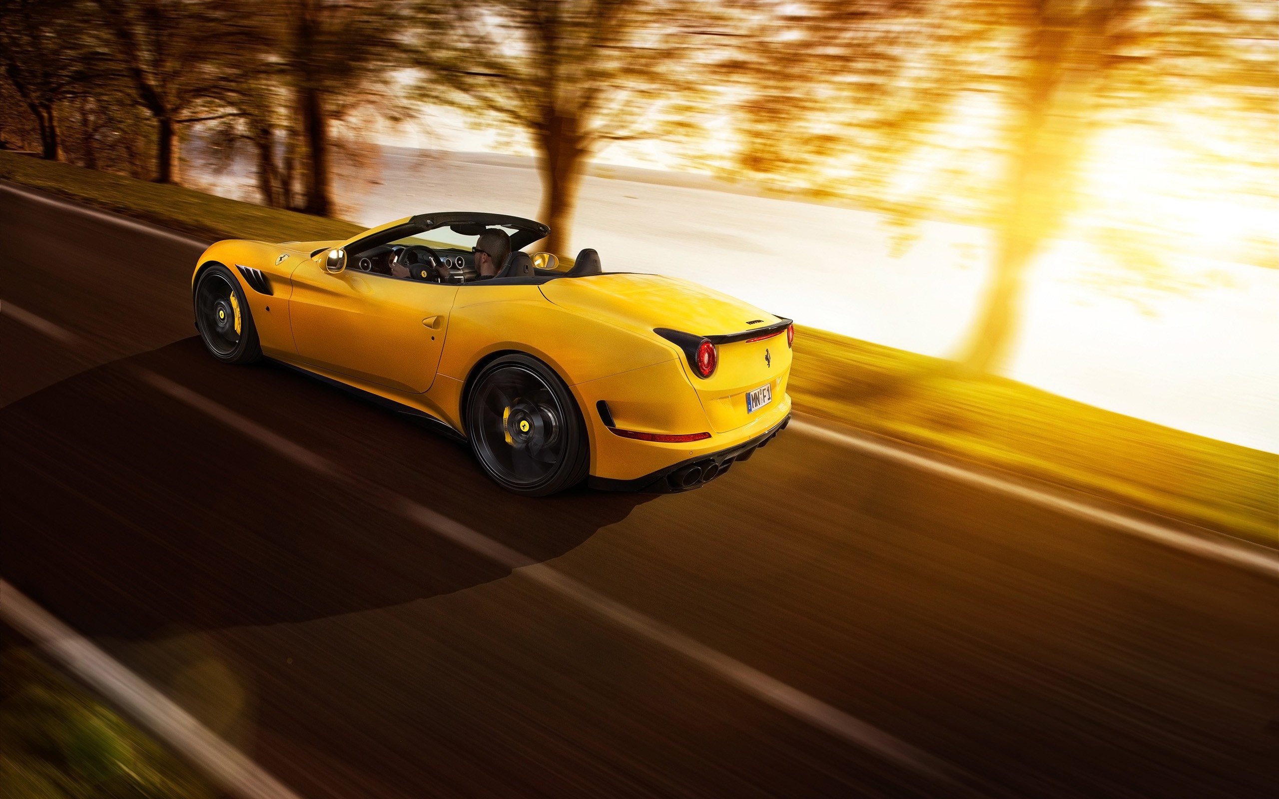 Ferrari California T, Novitec Rosso, Car, Road, Sunset Wallpapers HD ...