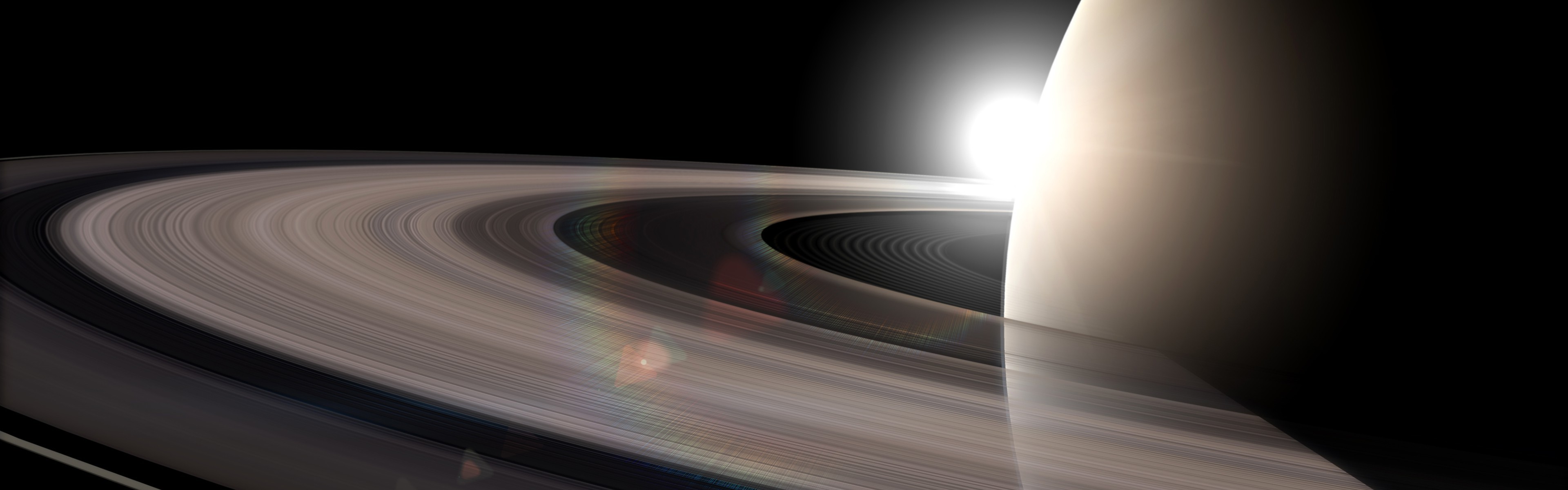 Saturn Space Planetary Rings Planet Solar System Multiple Display Saturn Space Planetary Rings Planet Solar System Multiple Display