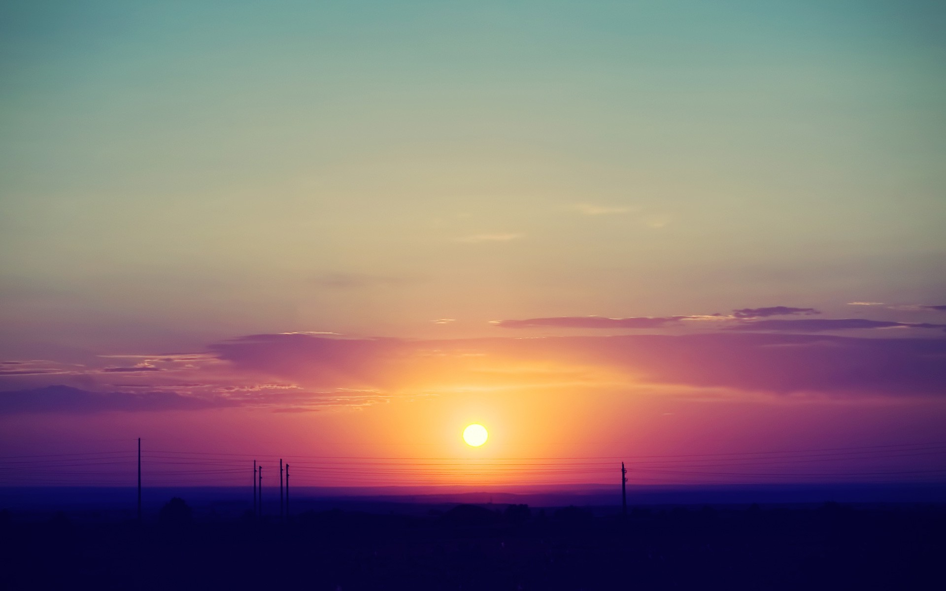 photography, Nature, Sunset, Landscape, Utility Pole, Sky, Clouds ...