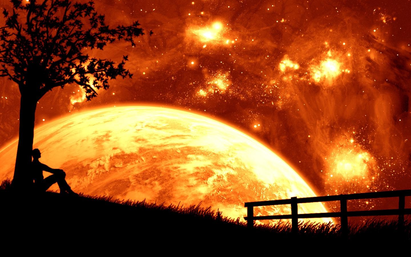 moon, Digital Art Wallpapers HD / Desktop and Mobile Backgrounds