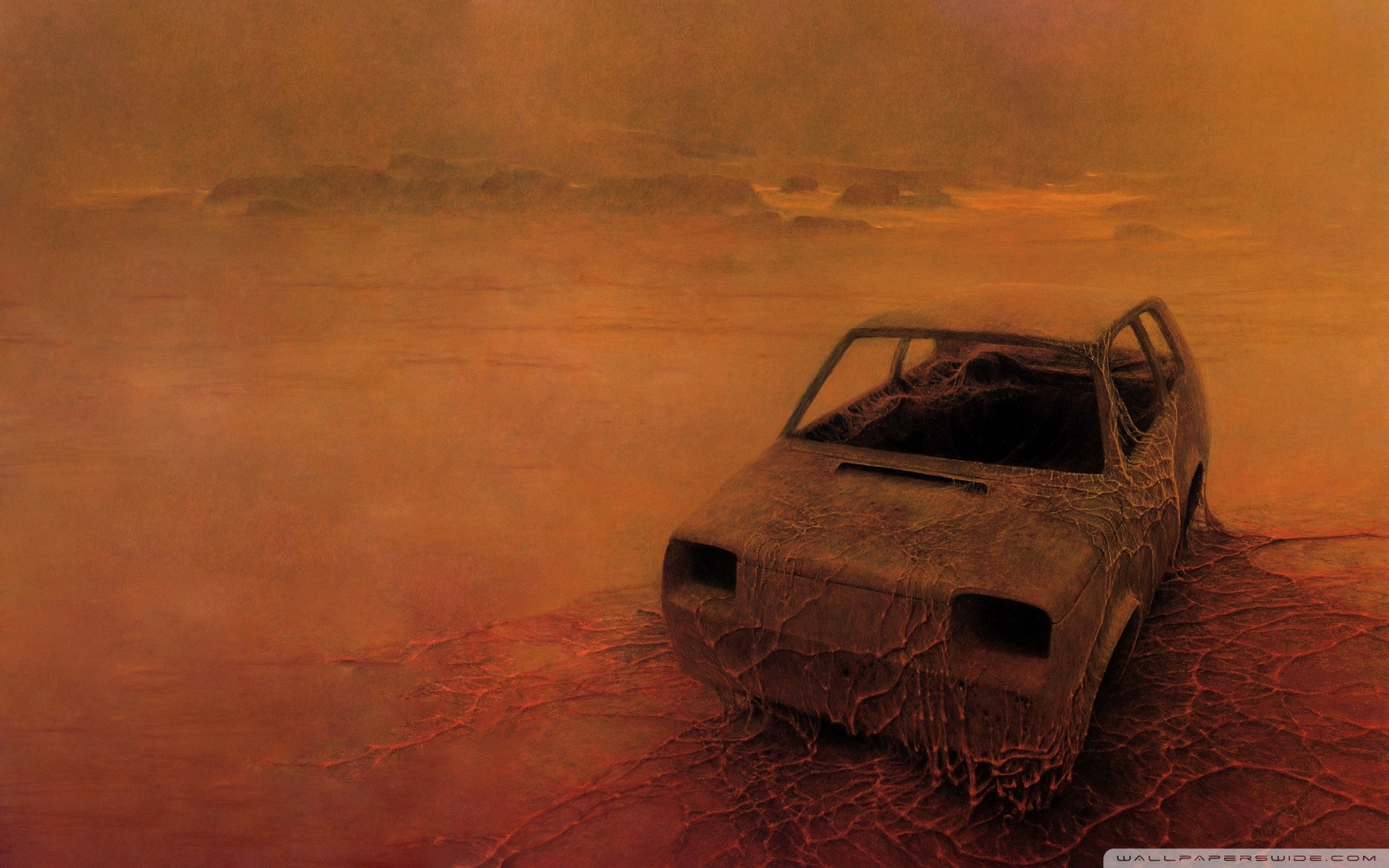 apocalyptic, Car, Rust, FIAT, Desolation Wallpapers HD / Desktop and ...