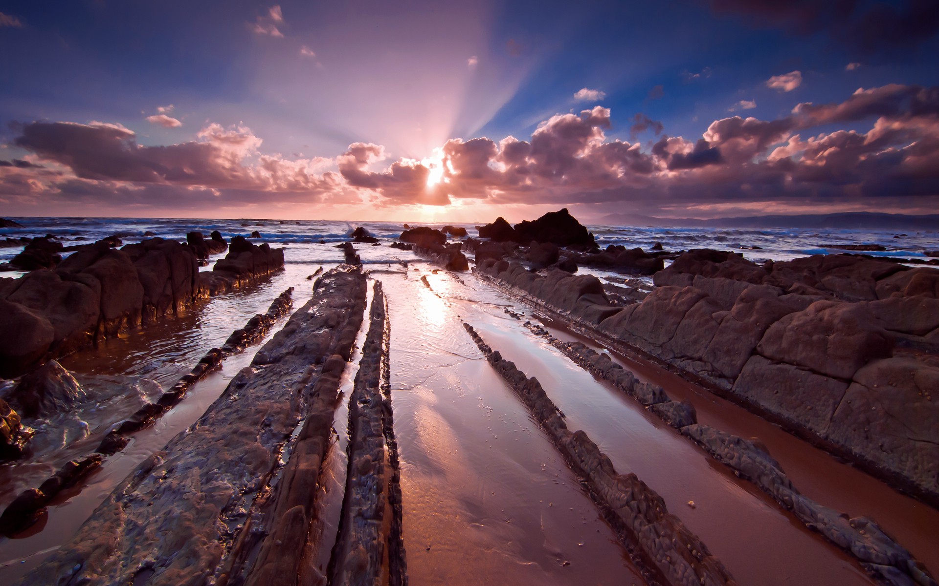 nature, Sunset, Sea, Clouds Wallpapers HD / Desktop and Mobile Backgrounds