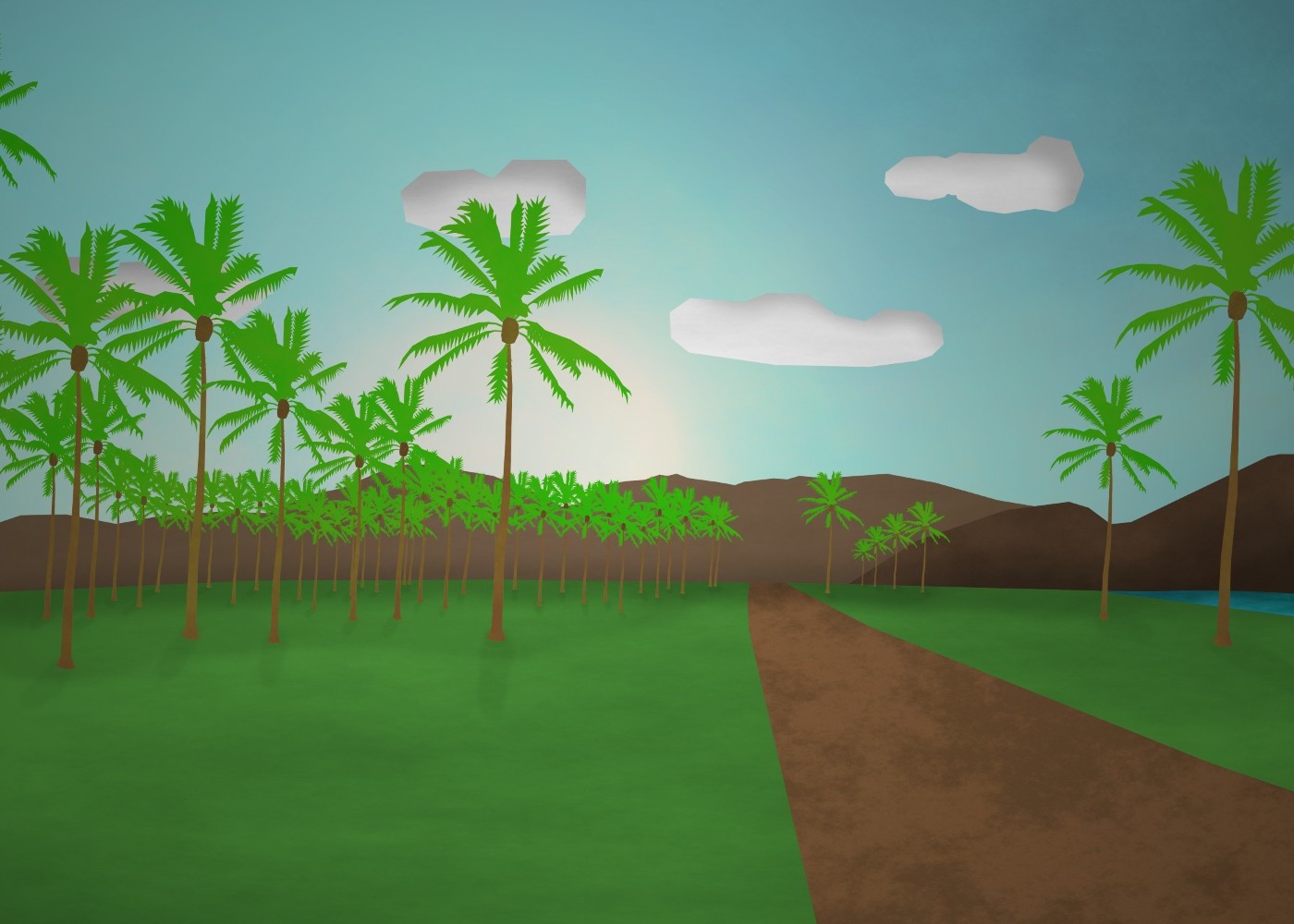 landscape, Palm Trees, Simple Wallpapers HD / Desktop and Mobile ...