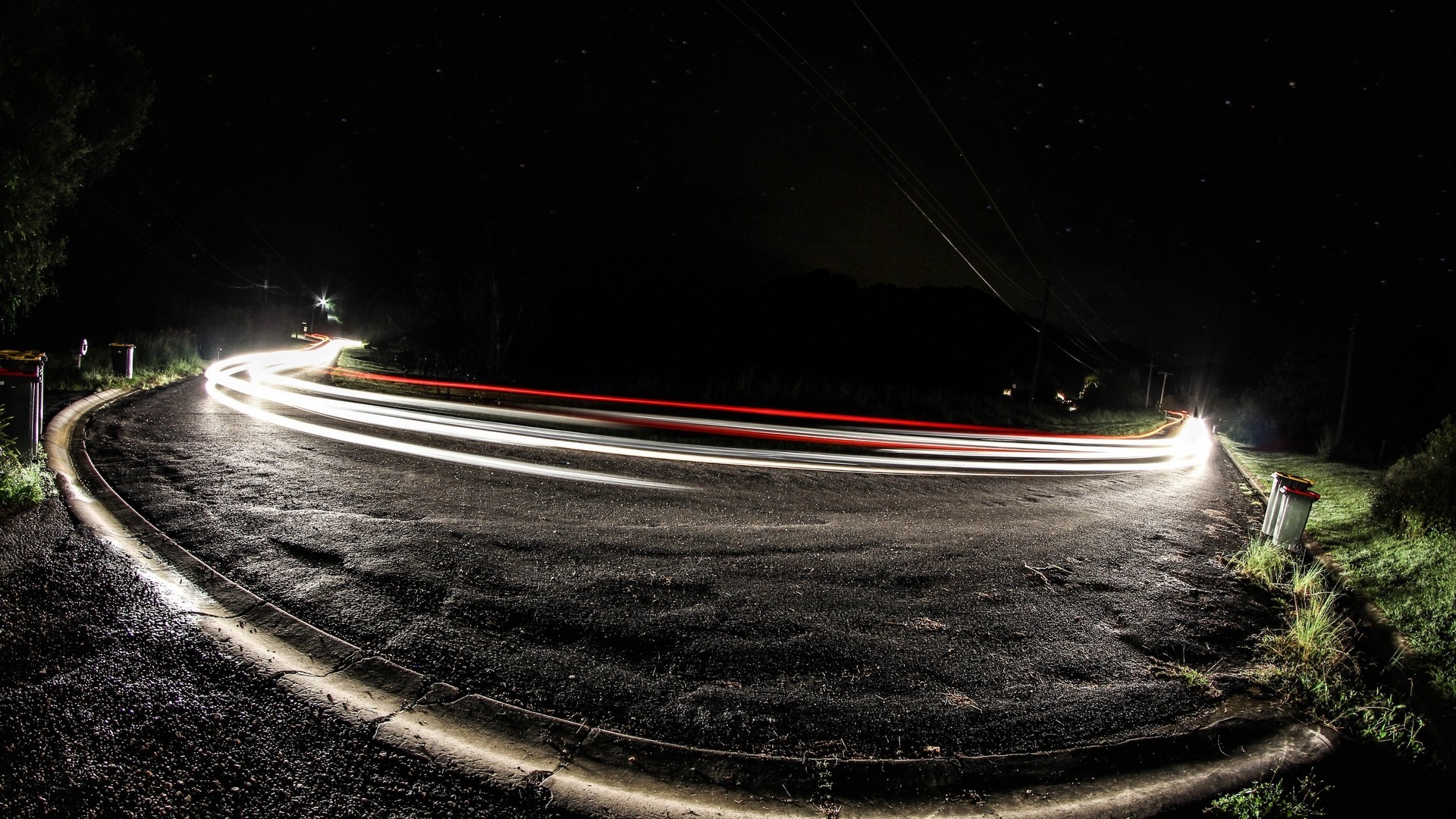 road, Light Trails, Night Wallpapers HD / Desktop and Mobile Backgrounds