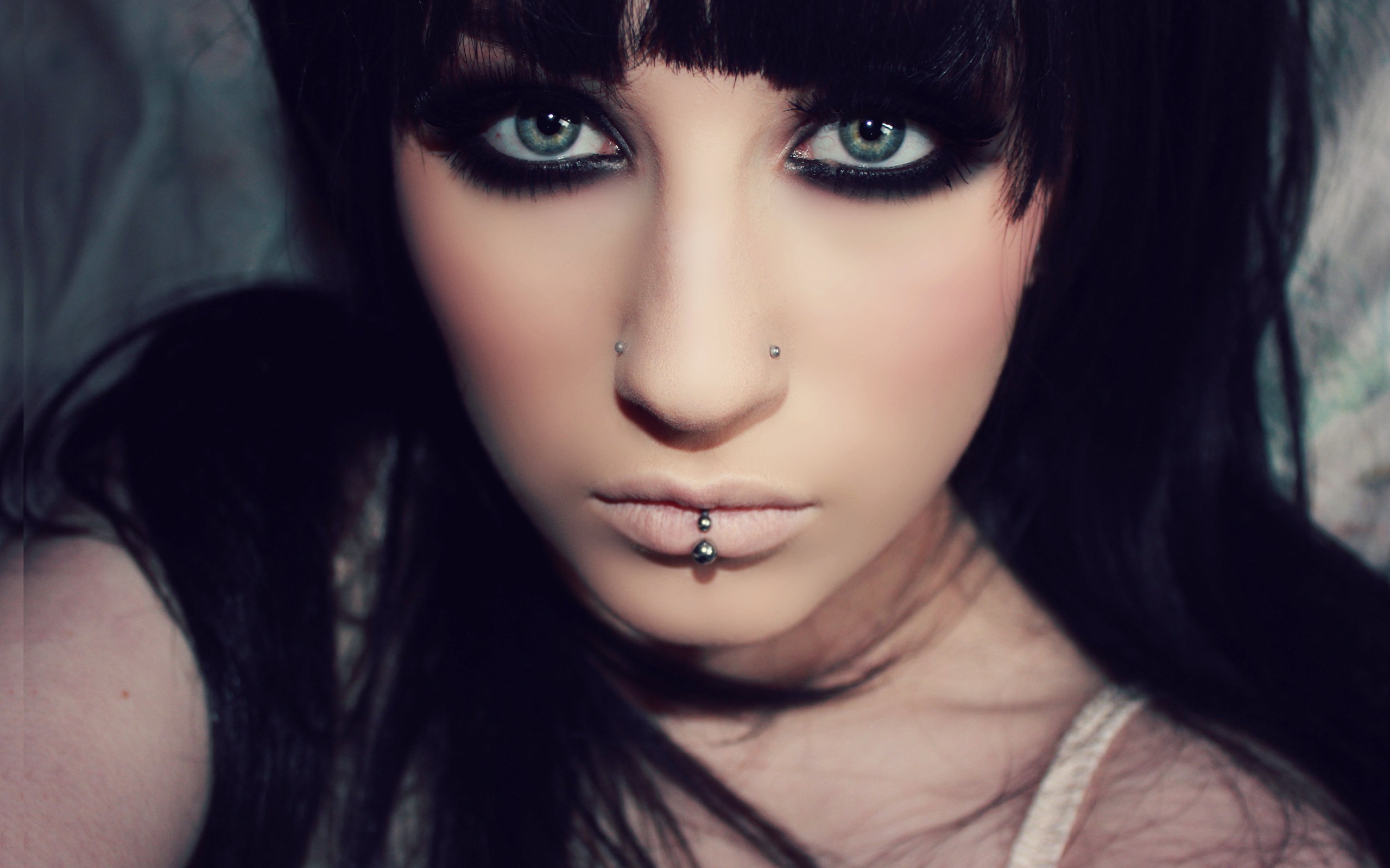 women, Eyes, Lips, Niky Von Macabre Wallpapers HD / Desktop and Mobile ...