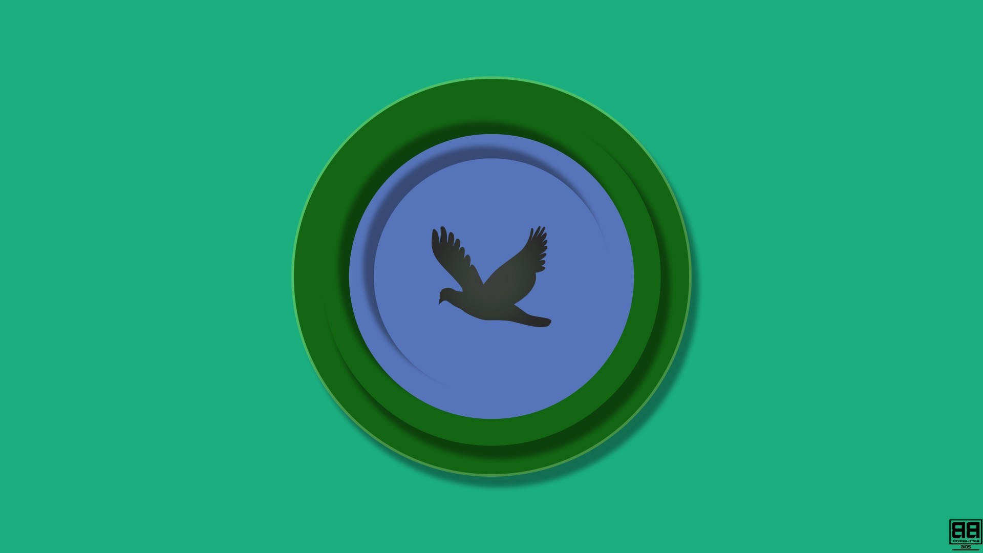 vectors shadow green birds sphere classic art Wallpapers HD / Desktop ...