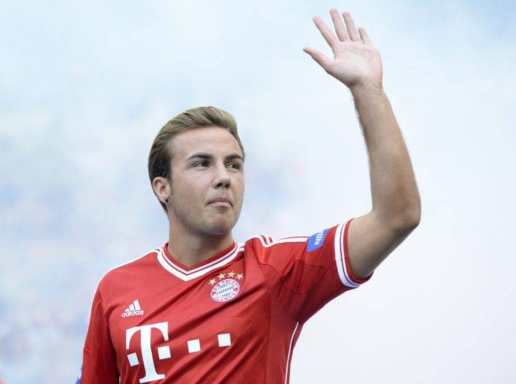 mario gotze soccer germany bayern munchen simple background footballers ...
