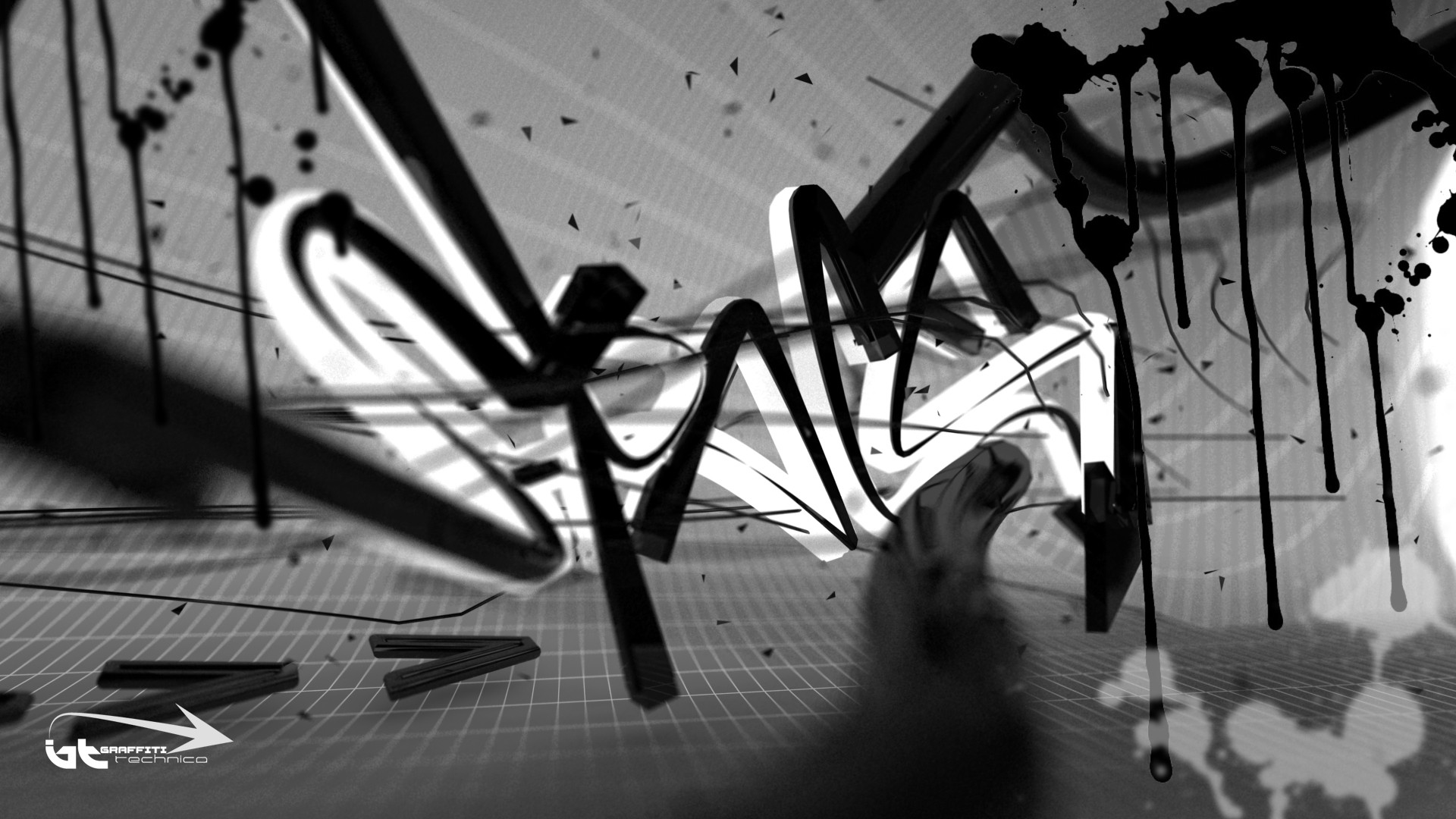 monochrome, Digital art Wallpapers HD / Desktop and Mobile Backgrounds