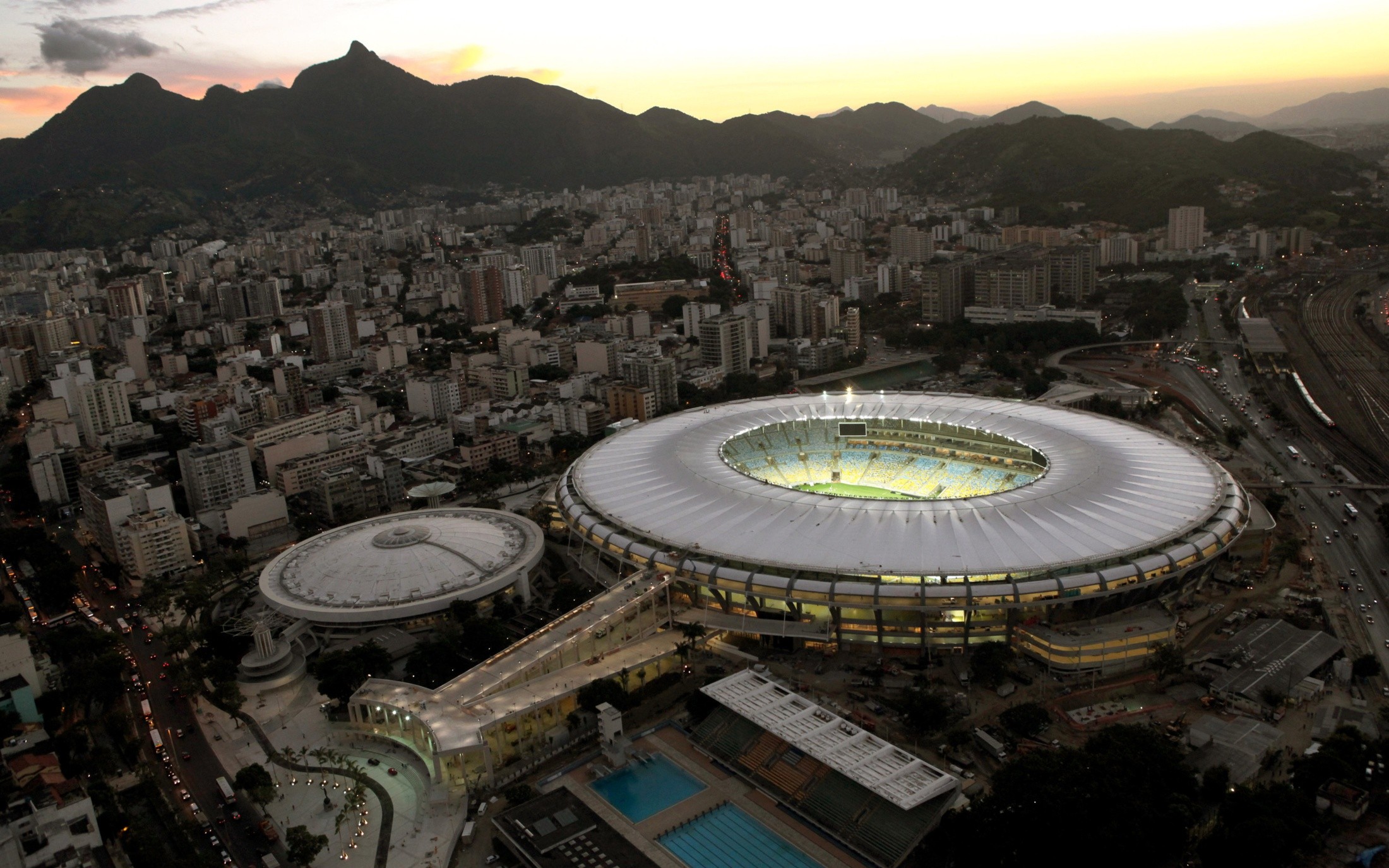 Maracanã stadium, Brazil, Stadium, City, Sunset Wallpapers HD / Desktop ...
