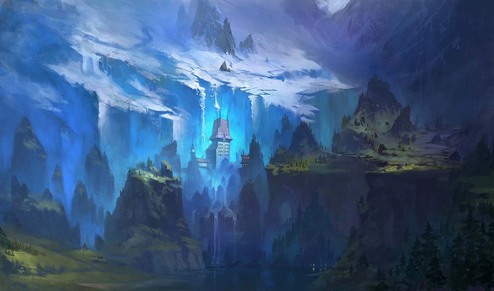 cold, Glaciers, Fortress, Forest Wallpapers HD / Desktop and Mobile ...