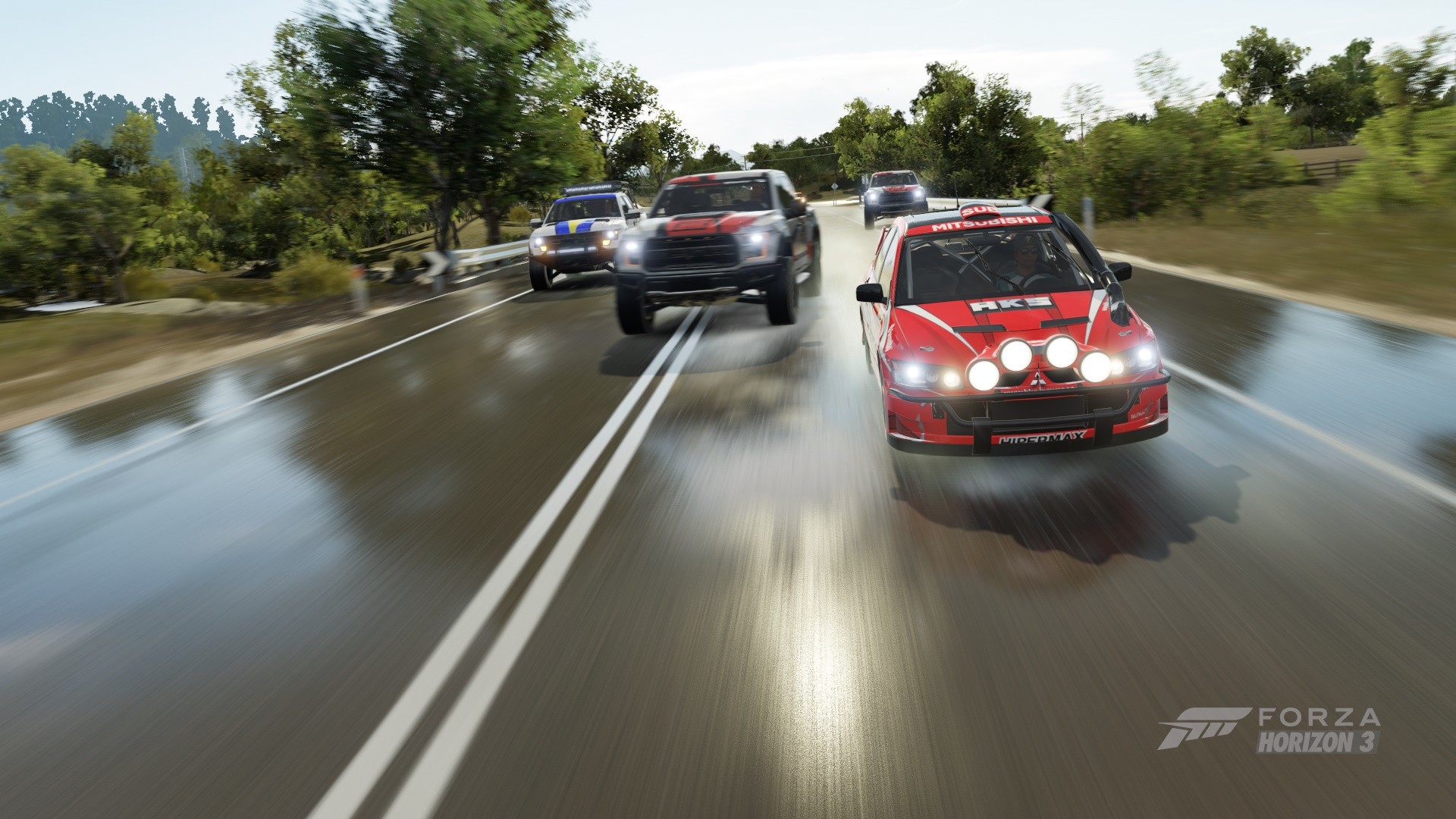 forza horizon 3, Mitsubishi Lancer Evolution MR, Ford f 150, Ford ...