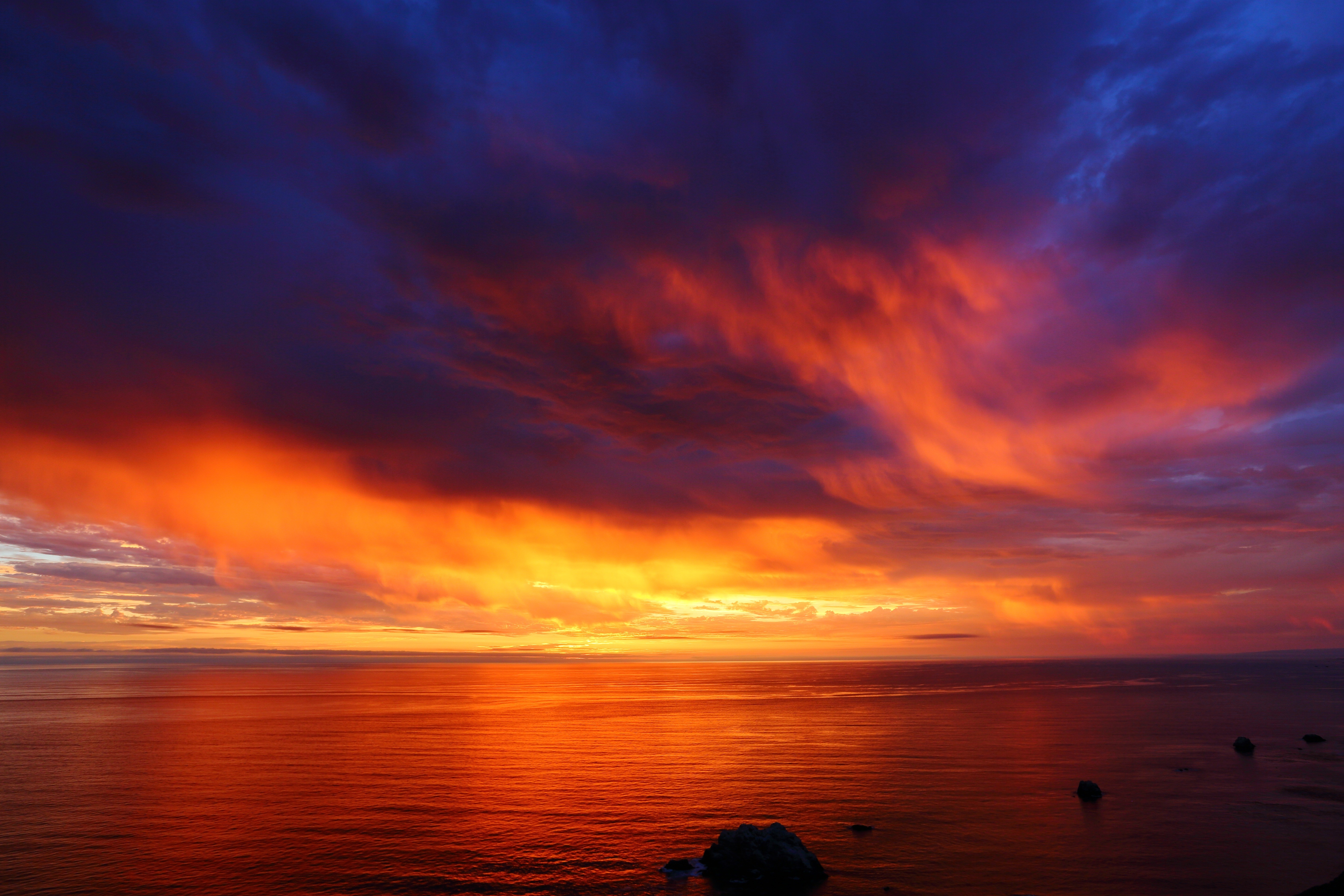 Sunset Night Sky Wallpaper