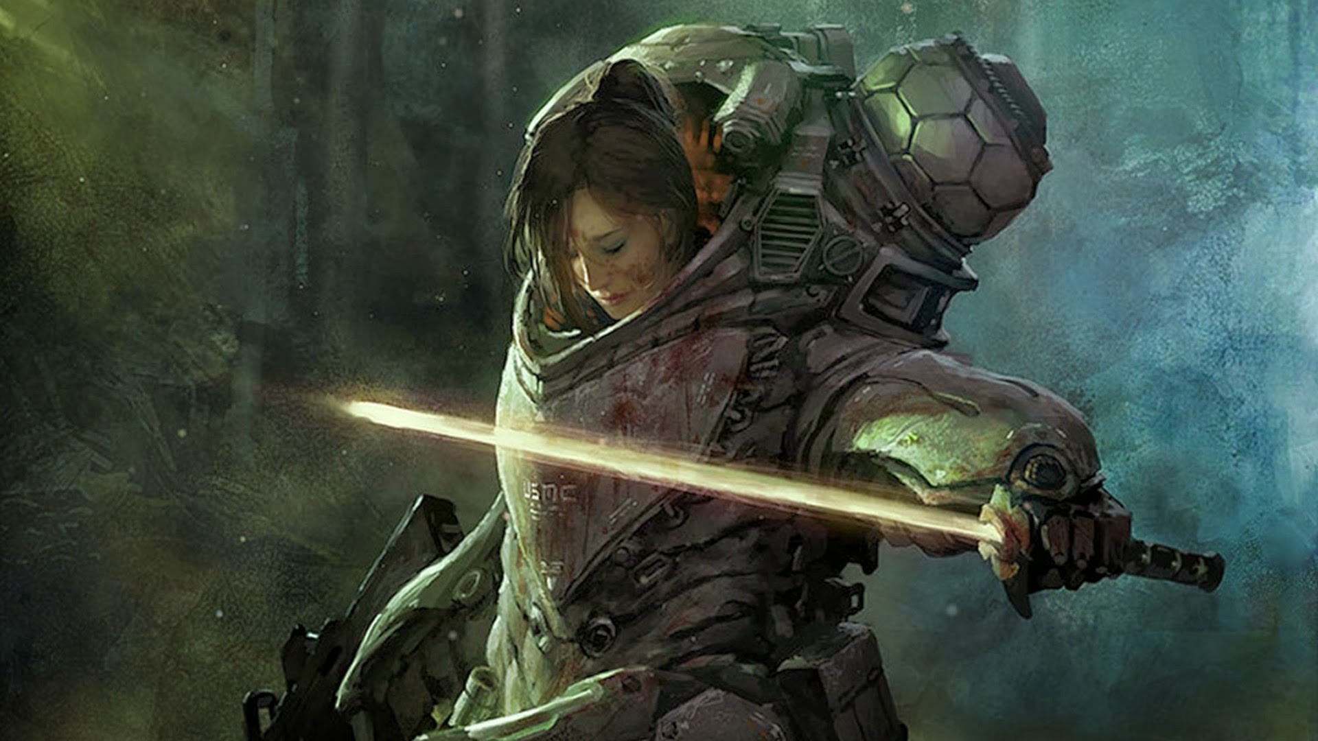 women, Sword