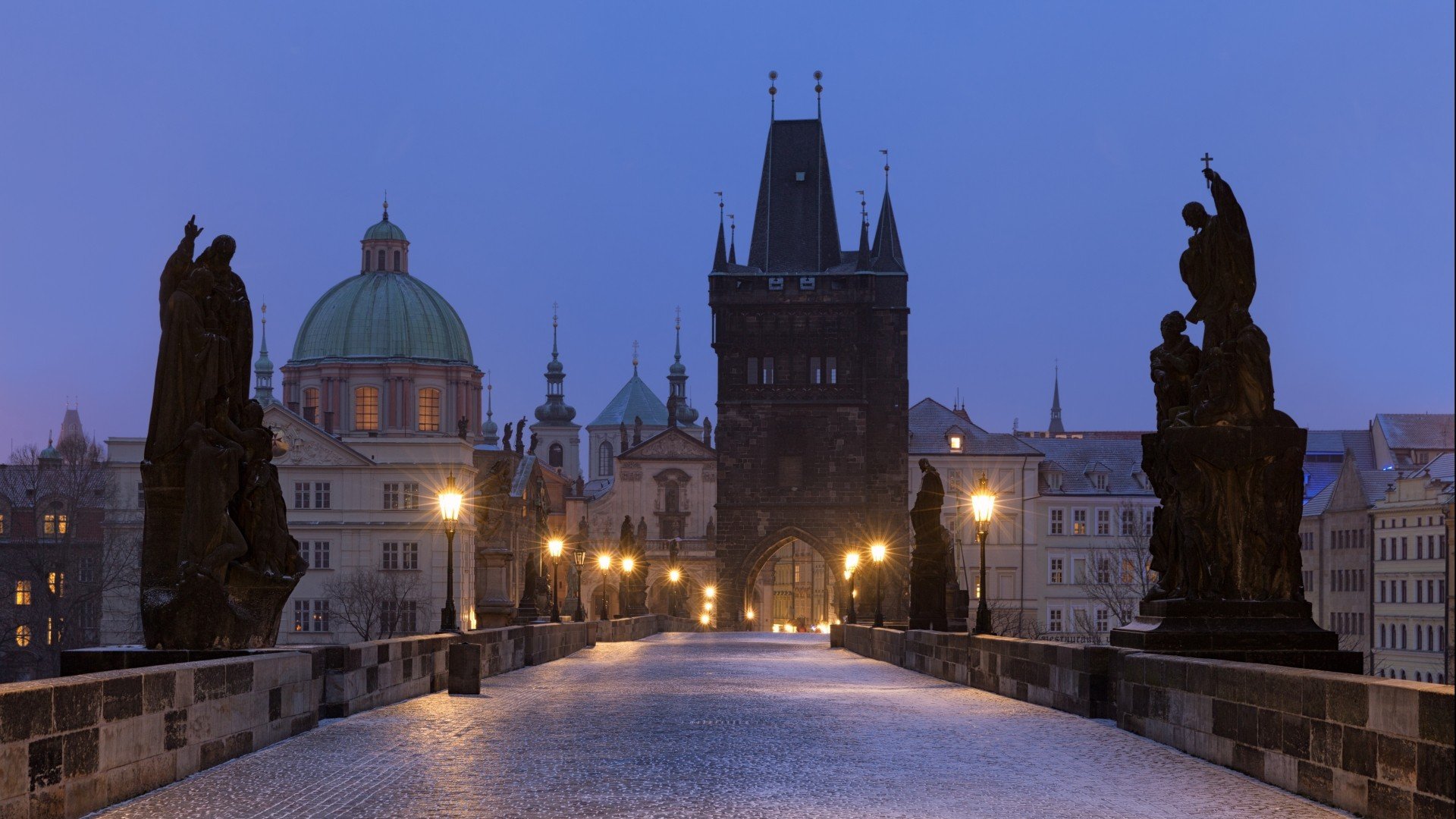 cityscape, Architecture, Old building, Prague, Czech Republic, Evening ...