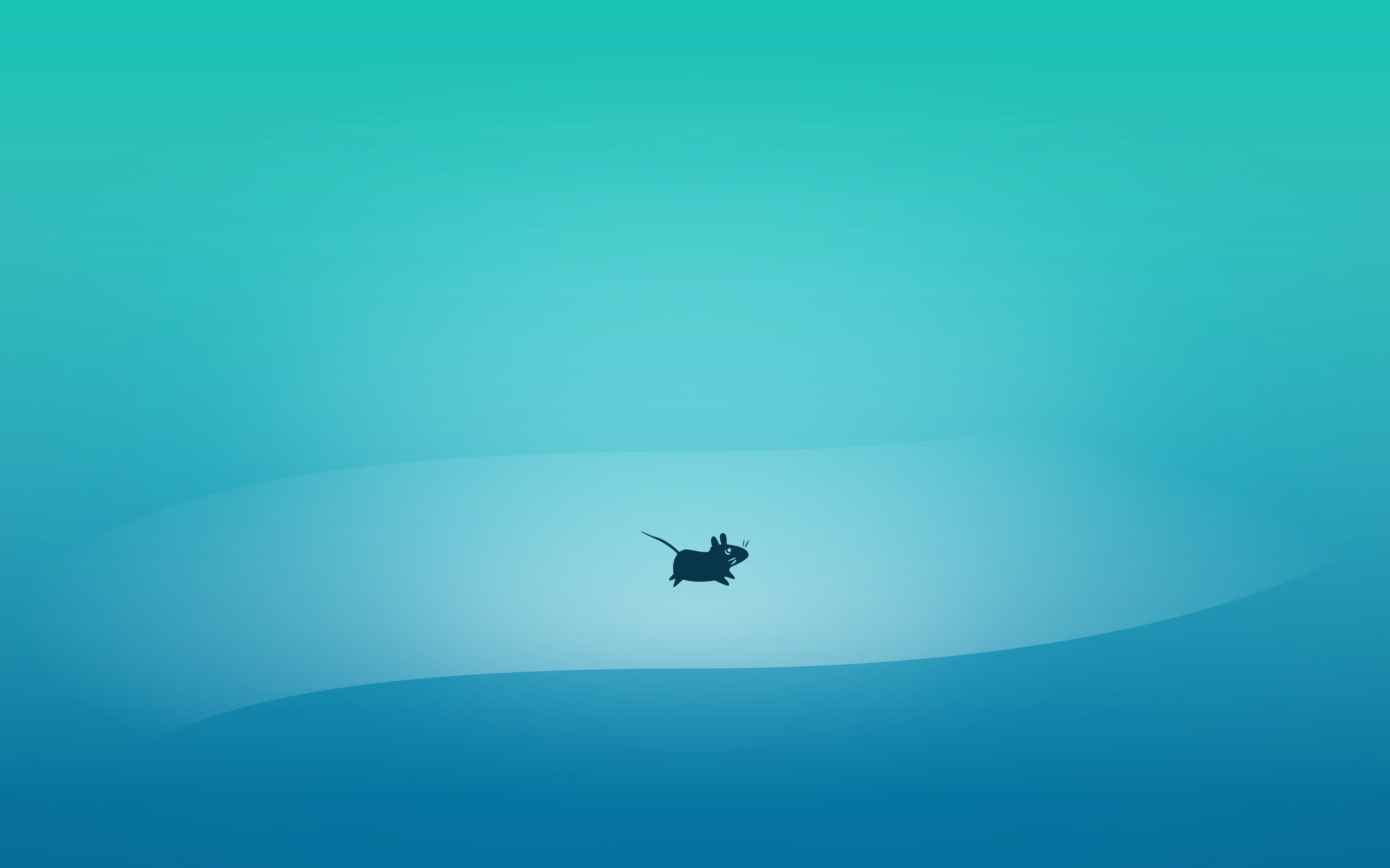 minimalism, Mice, Blue, Xfce Wallpapers HD / Desktop and Mobile Backgrounds