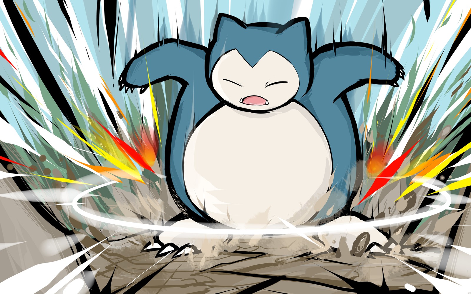 ishmam, Pokémon, Snorlax Wallpapers HD / Desktop and Mobile Backgrounds