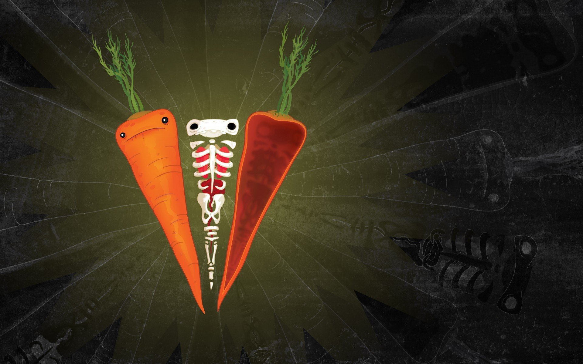 carrot, Skeleton Wallpapers HD / Desktop and Mobile Backgrounds