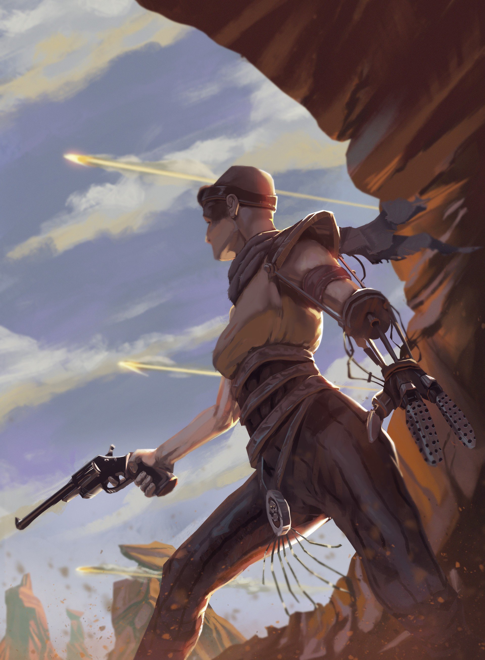 futuristic, Cyborg, Gun Wallpapers HD / Desktop and Mobile Backgrounds