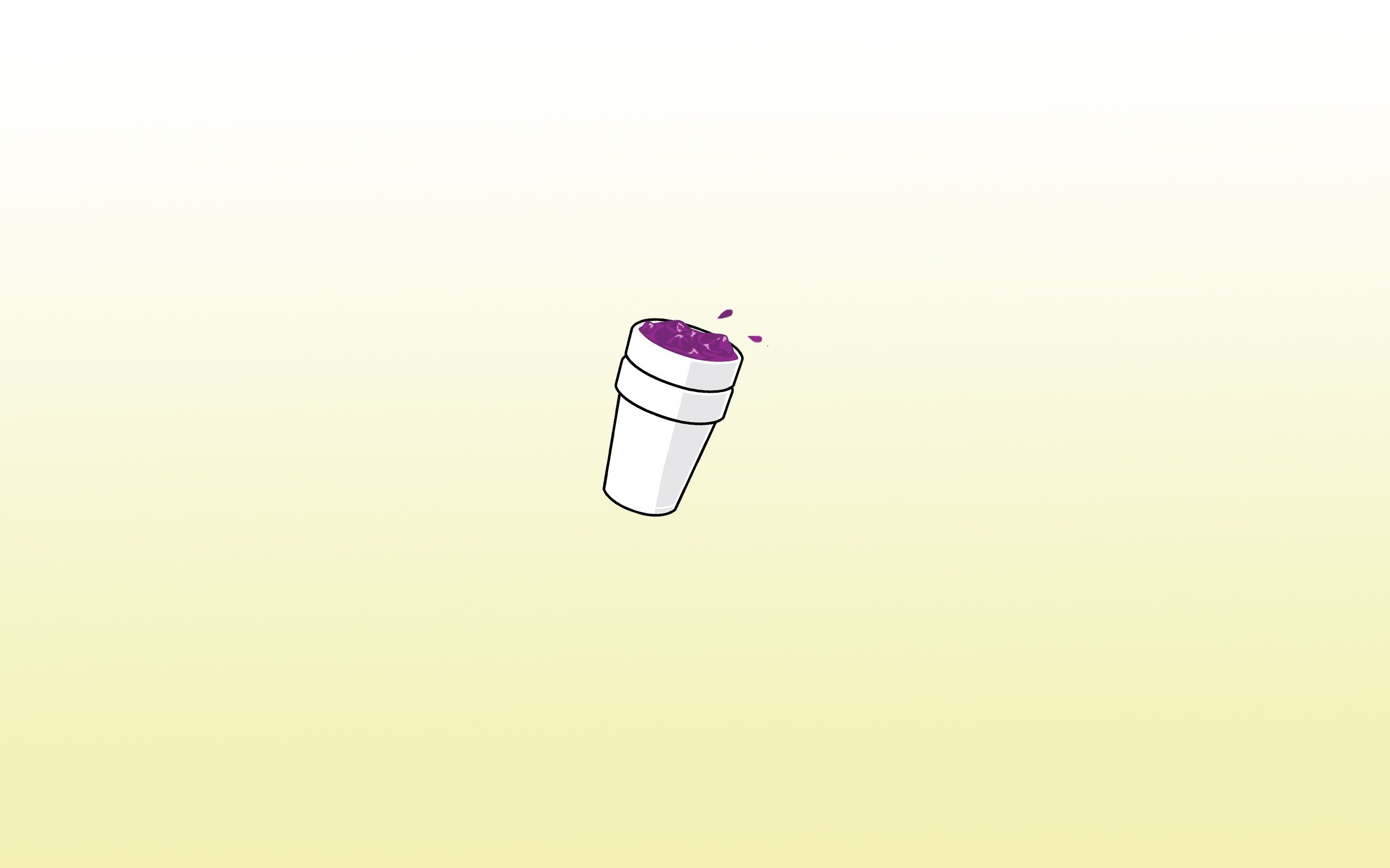 Lean, Sizzurp, White, Yellow, Purple, Dope, Drugs, Minimalism ...