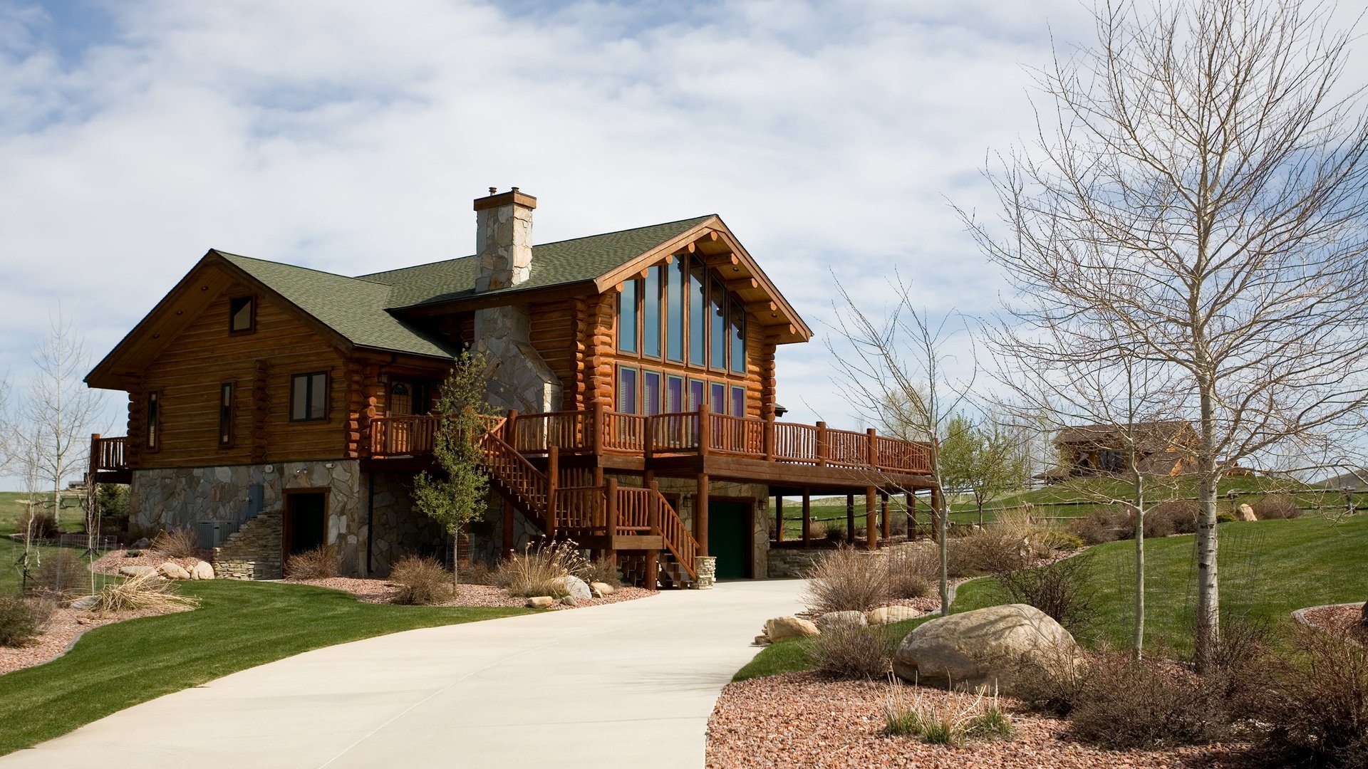 house, Road, Trees, Sky, Landscape Wallpapers HD / Desktop and Mobile ...