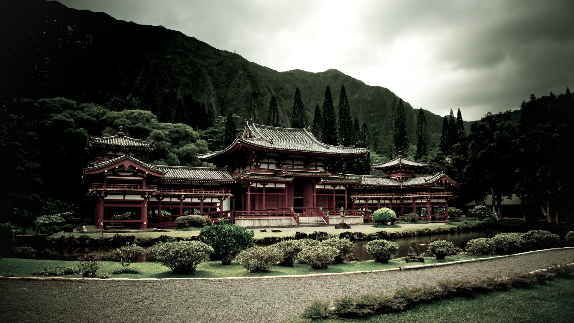 monastery, Building, Mountains, Plants, Asian architecture Wallpapers ...