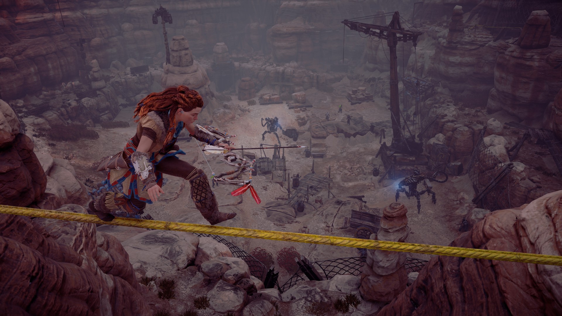 Horizon: Zero Dawn, Screen shot, Aloy (Horizon: Zero Dawn), Bow, Bow ...