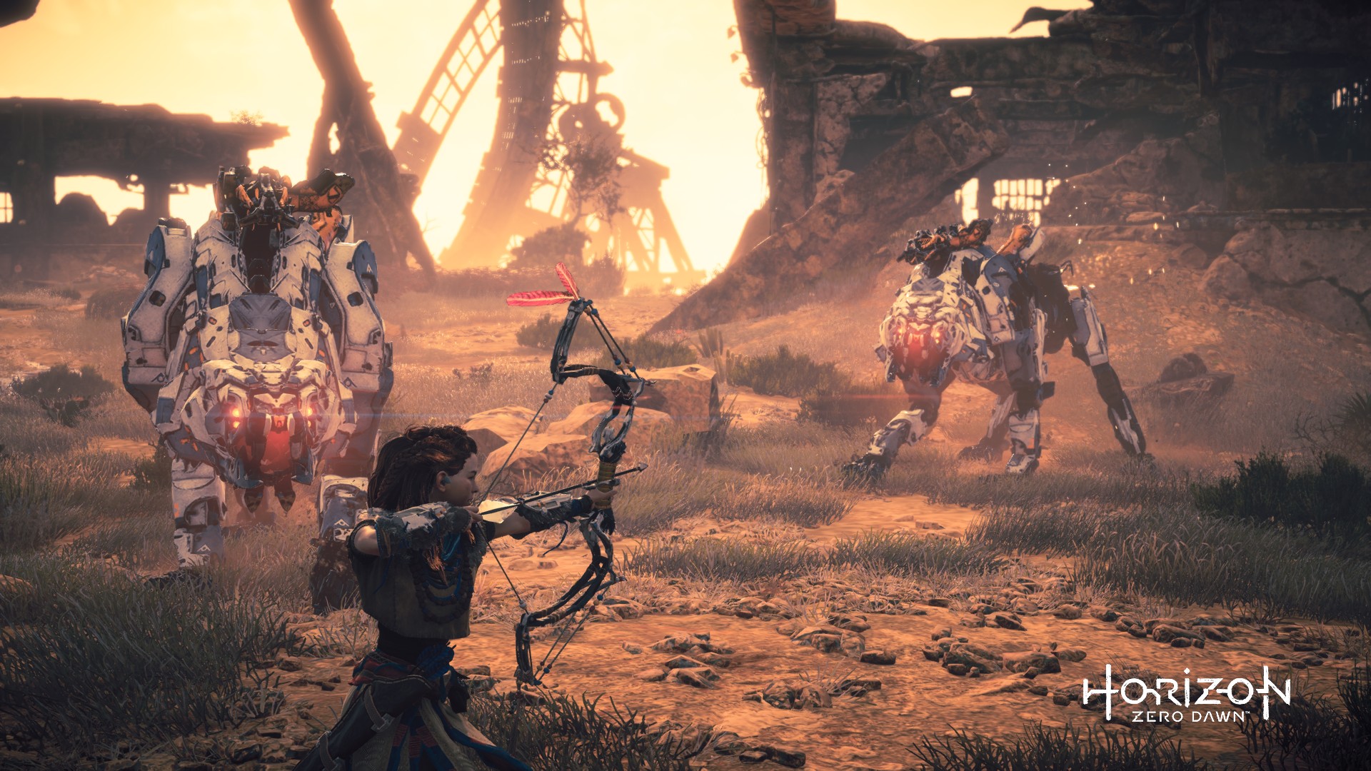 Horizon: Zero Dawn, Screen shot, Aloy (Horizon: Zero Dawn), Bow, Bow ...