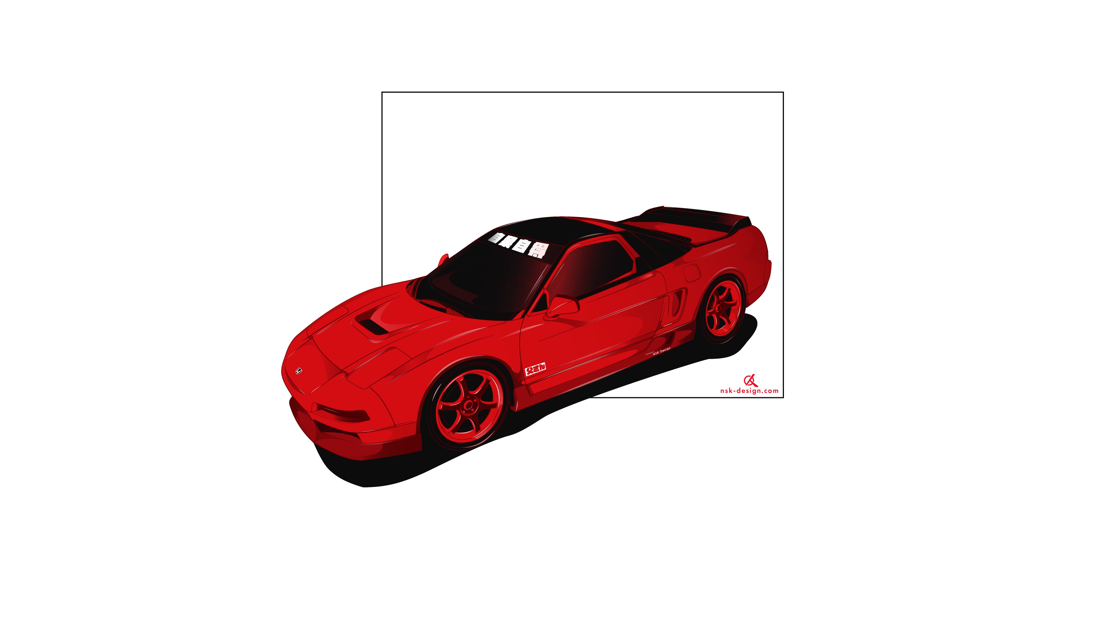 nsx, Honda NSX, Honda, JDM, Japanese cars, Vector, Digital art ...