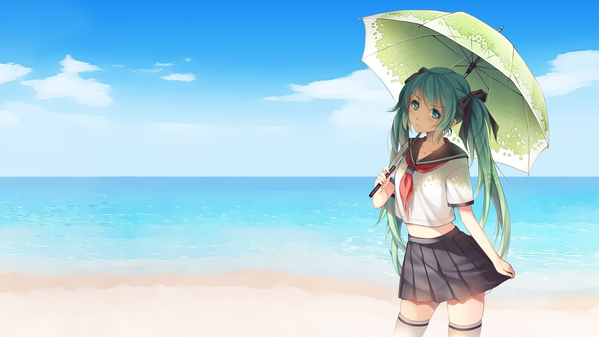 Hatsune Miku, Sand Wallpapers HD / Desktop and Mobile Backgrounds