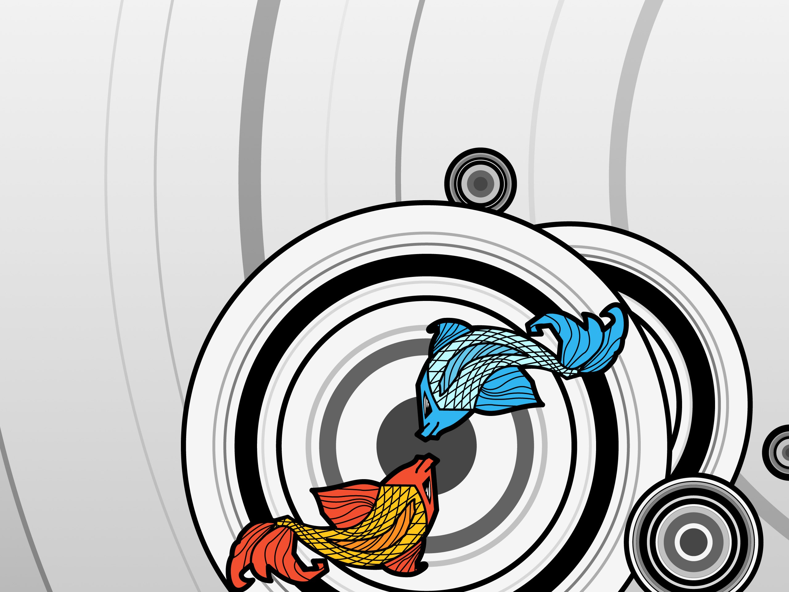 digital, Fish, Vector, Circles Wallpapers HD / Desktop and Mobile ...