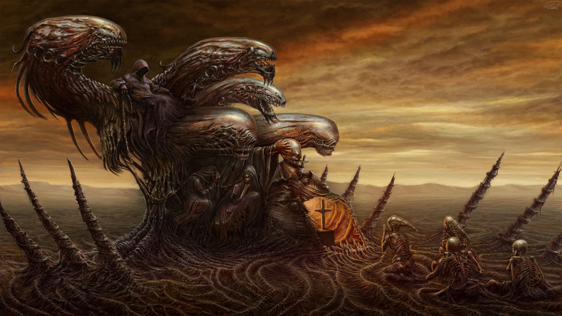 fantasy, Dark, Evil, Horror, Art, Skull, Demon, Monster, Creature, Sci ...
