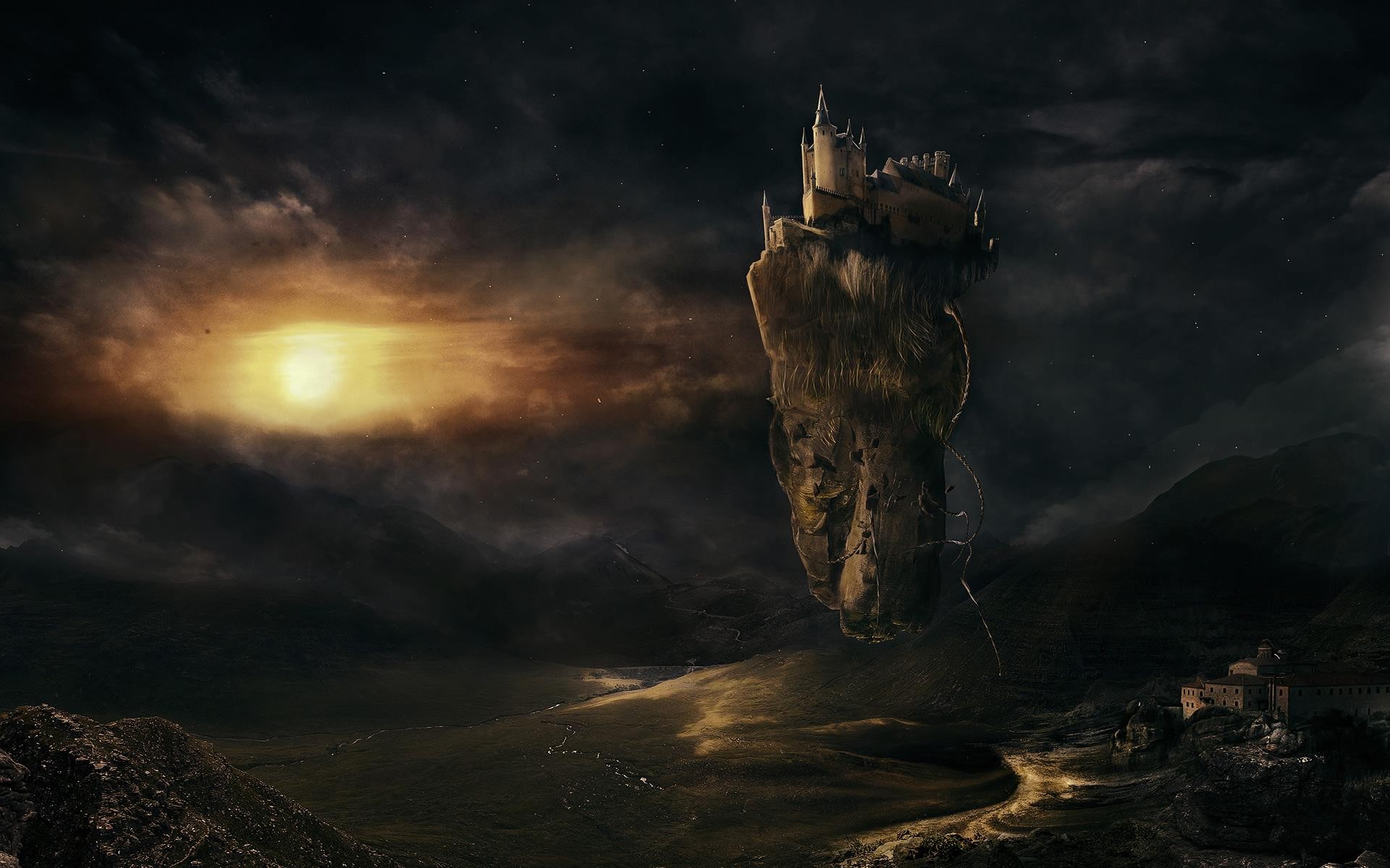 castles, Valley, Floating, Island Wallpapers HD / Desktop and Mobile ...