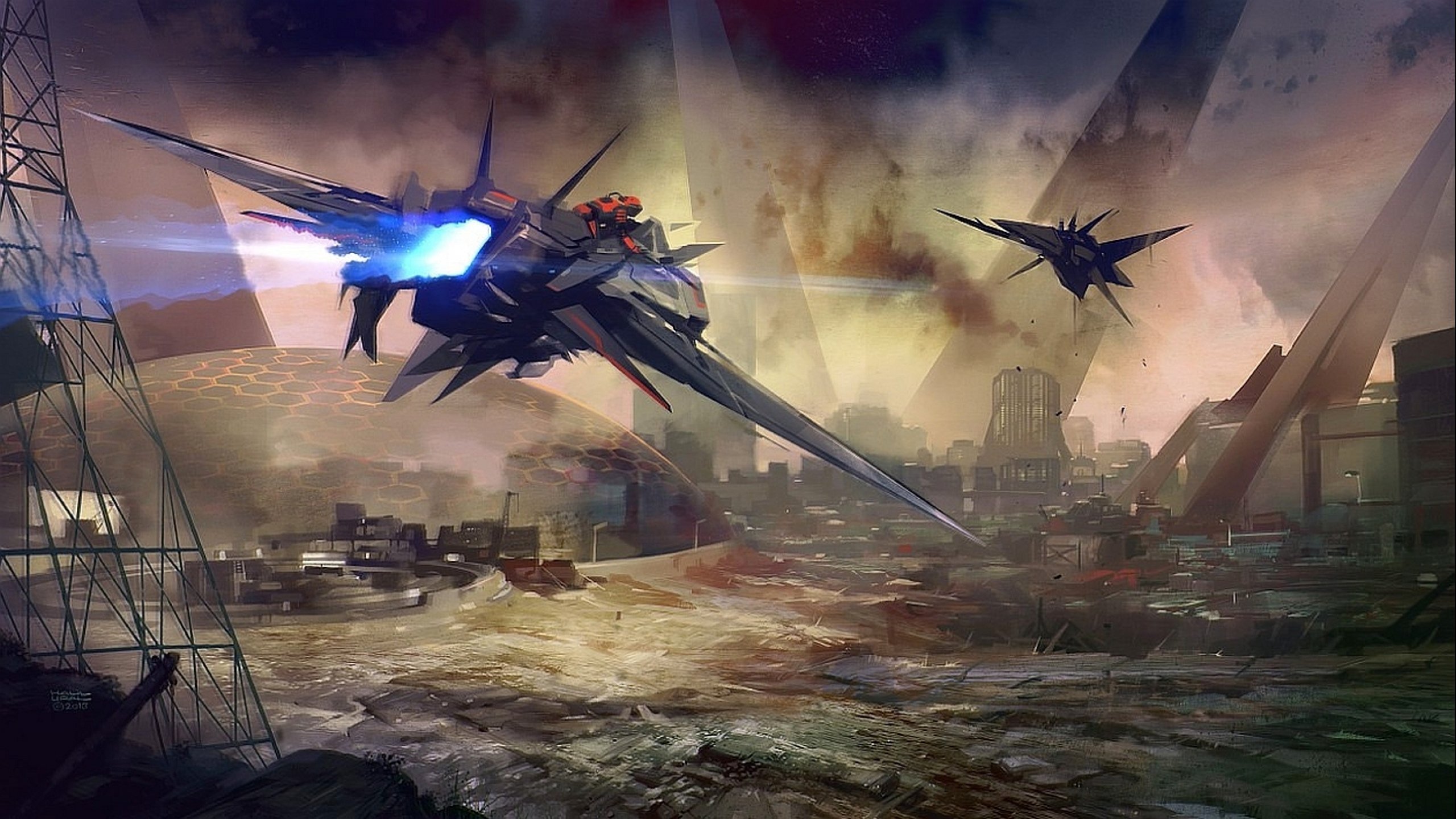 spaceship, Ship, Futuristic, Space, Art, Artwork Wallpapers HD ...