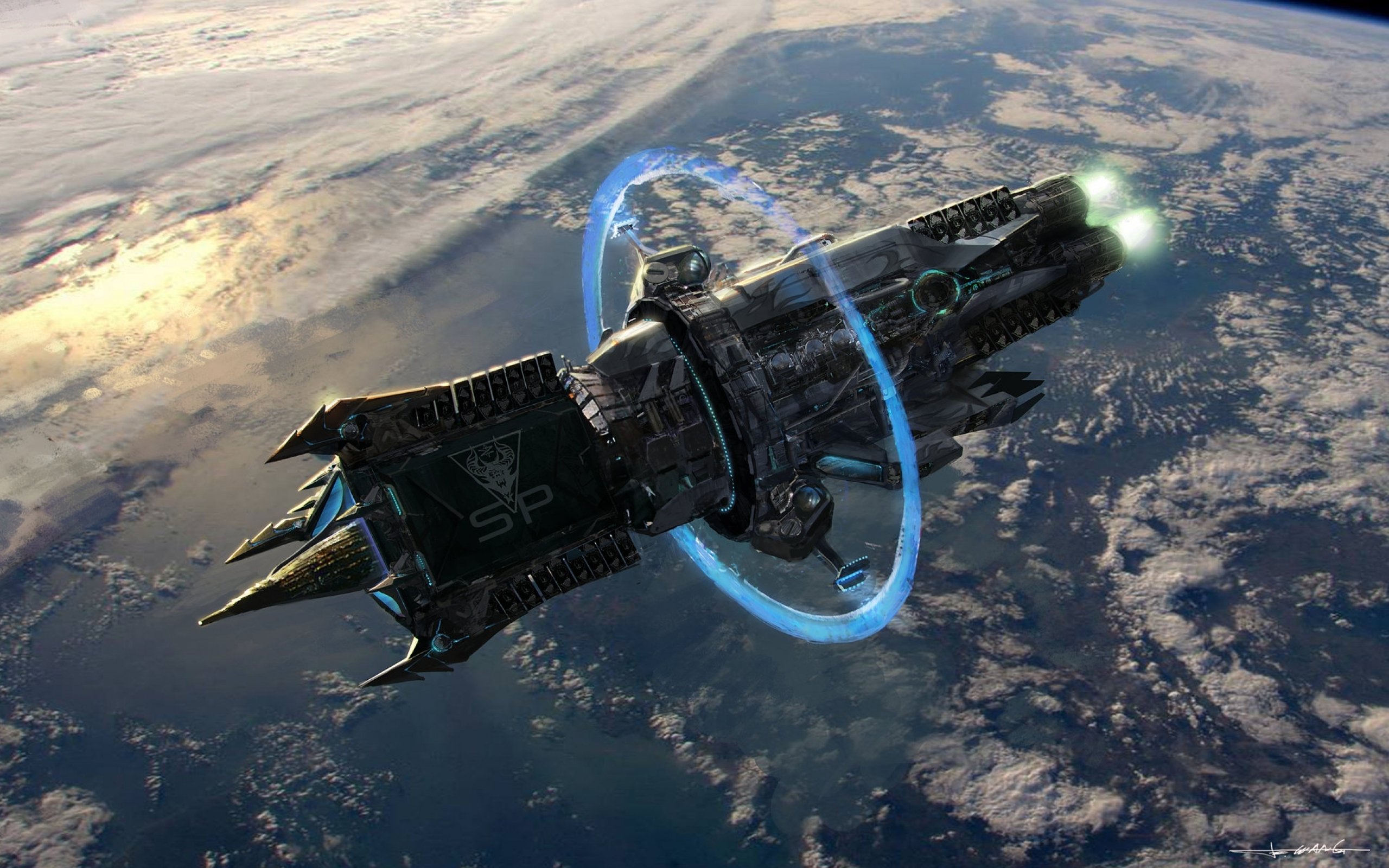 Spaceship Ship Futuristic Space Art Artwork Wallpapers HD