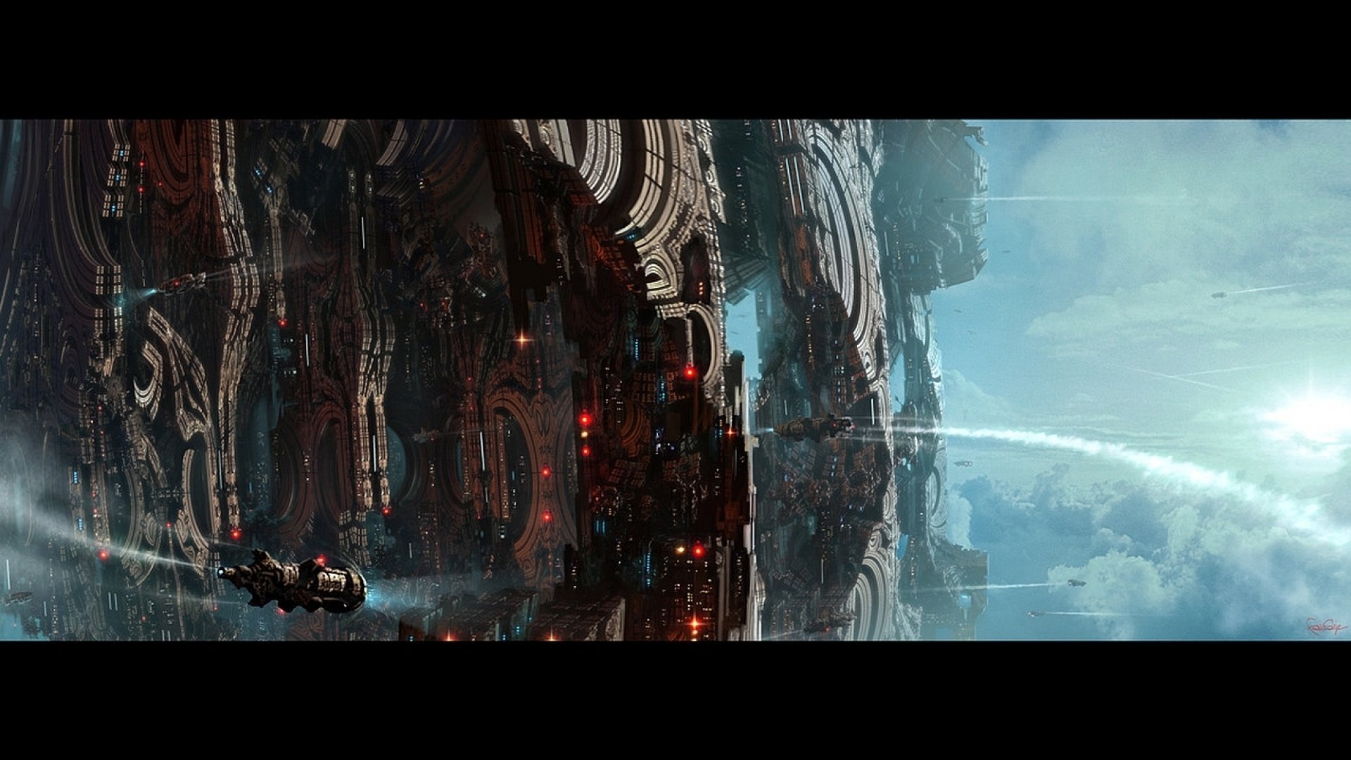 spaceship, Ship, Futuristic, Space, Art, Artwork Wallpapers HD ...