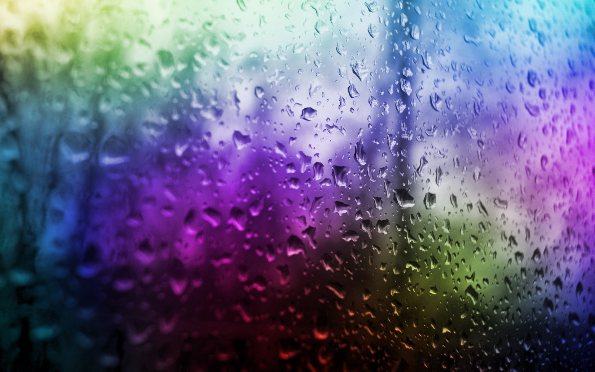 multicolor, Water, Drops, Window, Panes Wallpapers HD / Desktop and ...