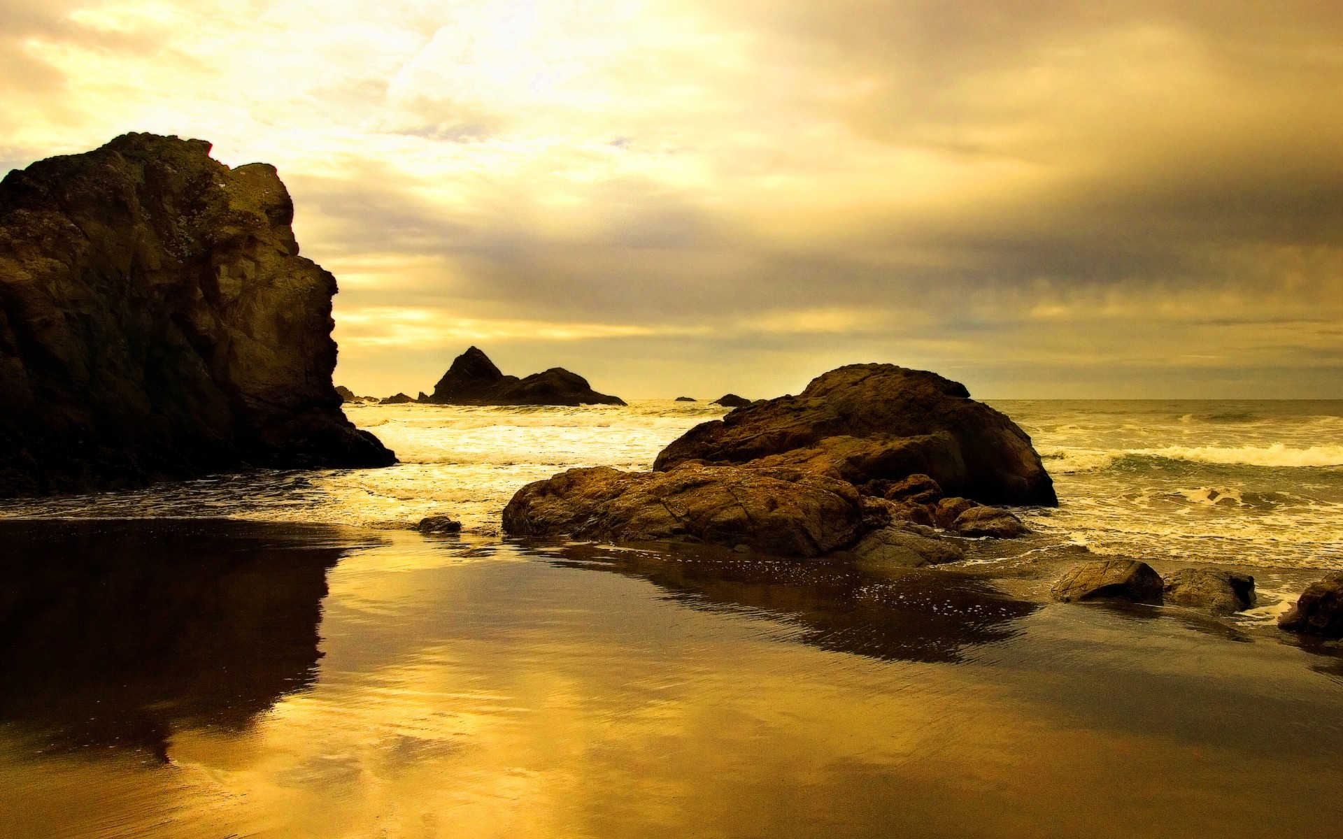 Nature Landscapes Seascape Beaches Ocean Sea Water Waves