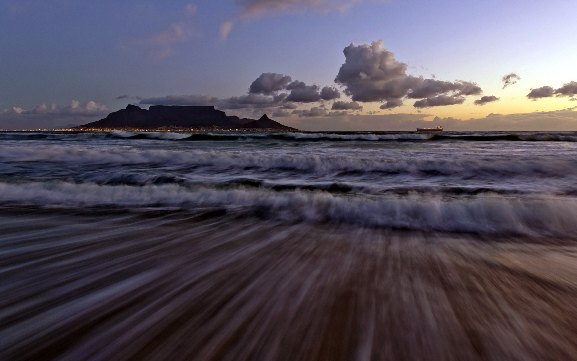 night, Sea, Waves, Nature, Landscape, Ocean, Beaches, Sunset, Sunrise ...