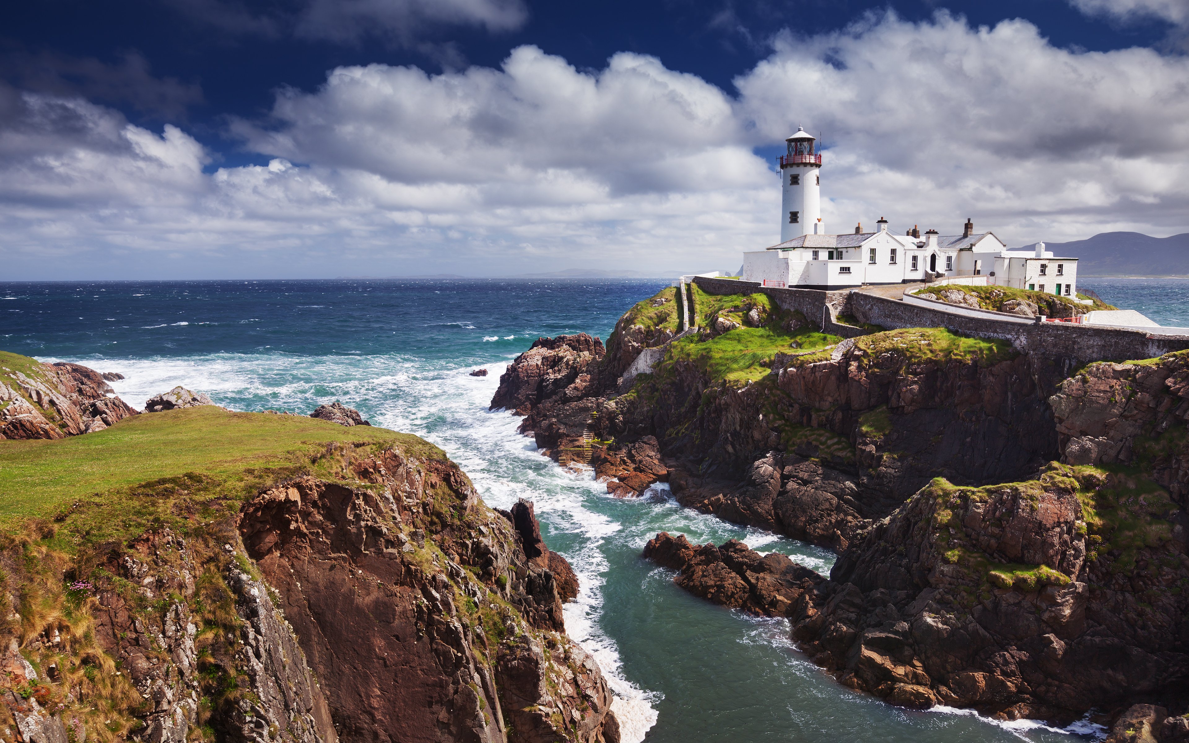 cape, Fanad, Ireland, Fjord, Lough, Swilly, The, Atlantic, Ocean, The ...