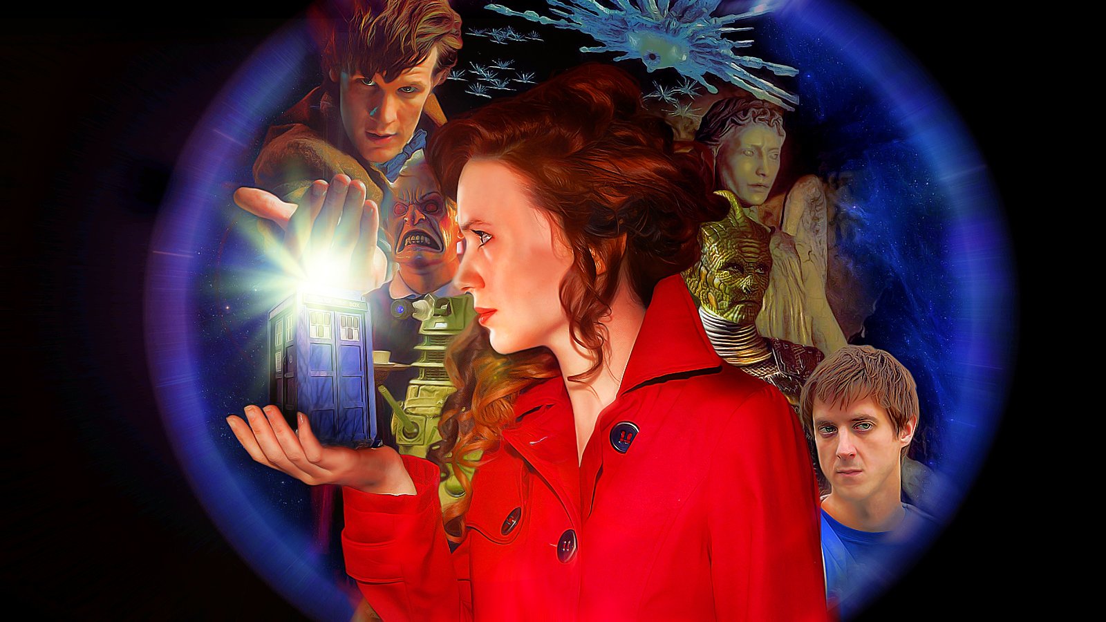 matt, Smith, Karen, Gillan, Amy, Pond, Eleventh, Doctor, Doctor, Who ...