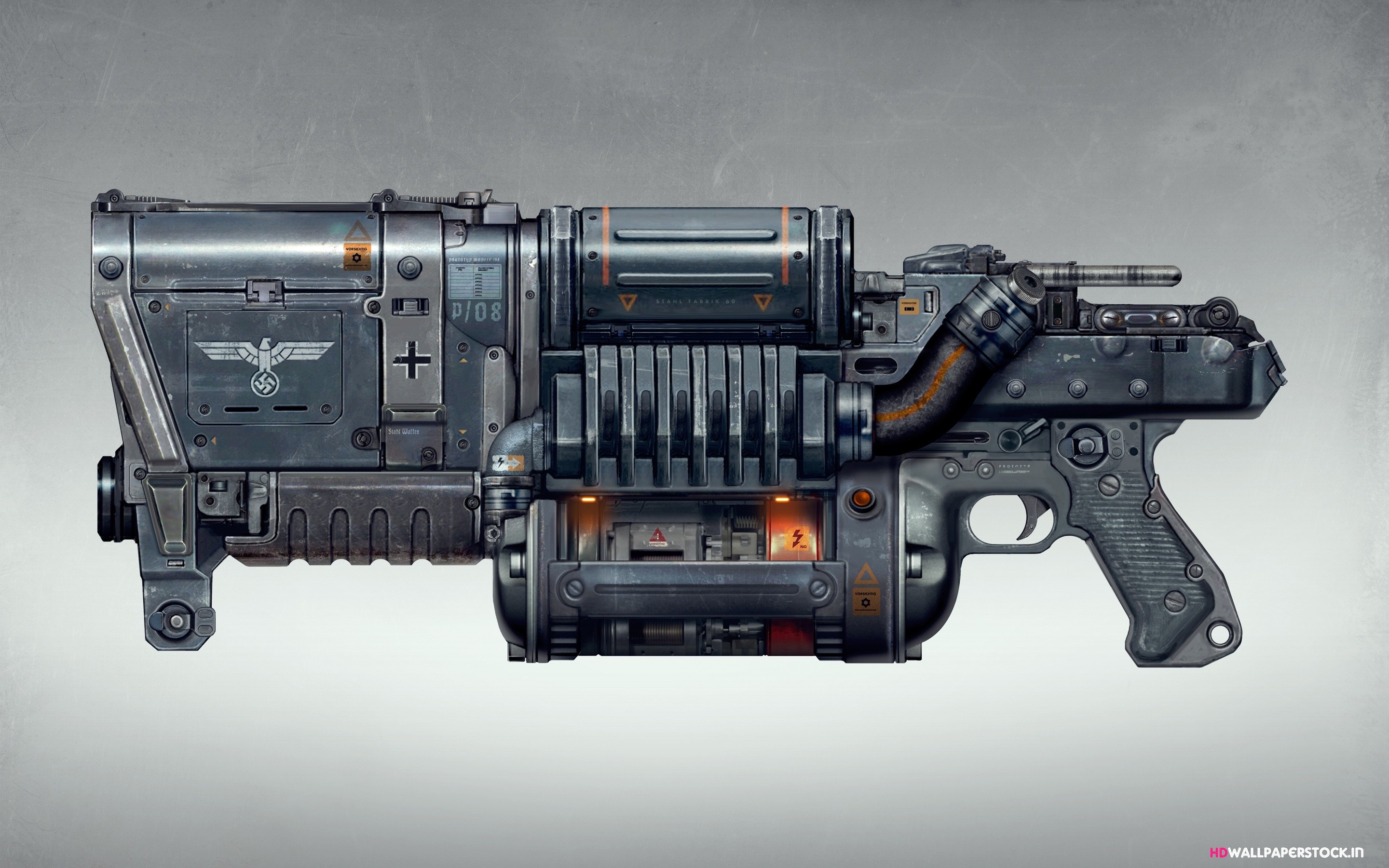 wolfenstein, Weapon, Gun, Sci fi Wallpapers HD / Desktop and Mobile ...