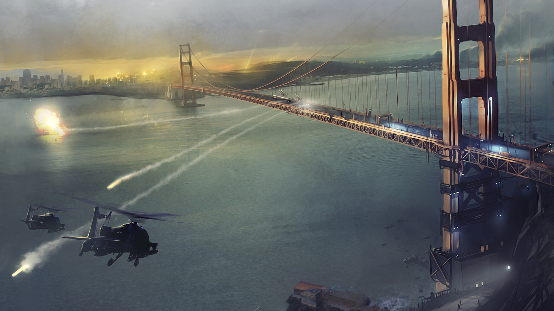 helicopters, War, Battle, Homefront, Explosions, Guns, Games, Fire ...