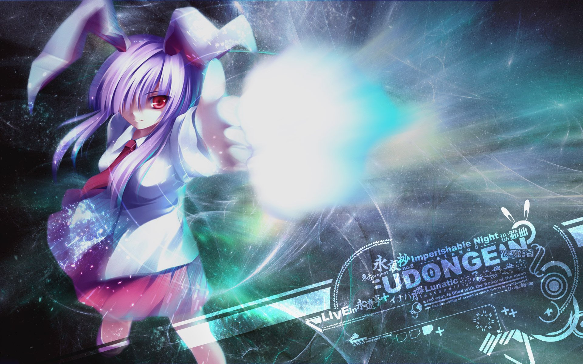 video, Games, Touhou, Animal, Ears, Reisen, Udongein, Inaba Wallpapers ...