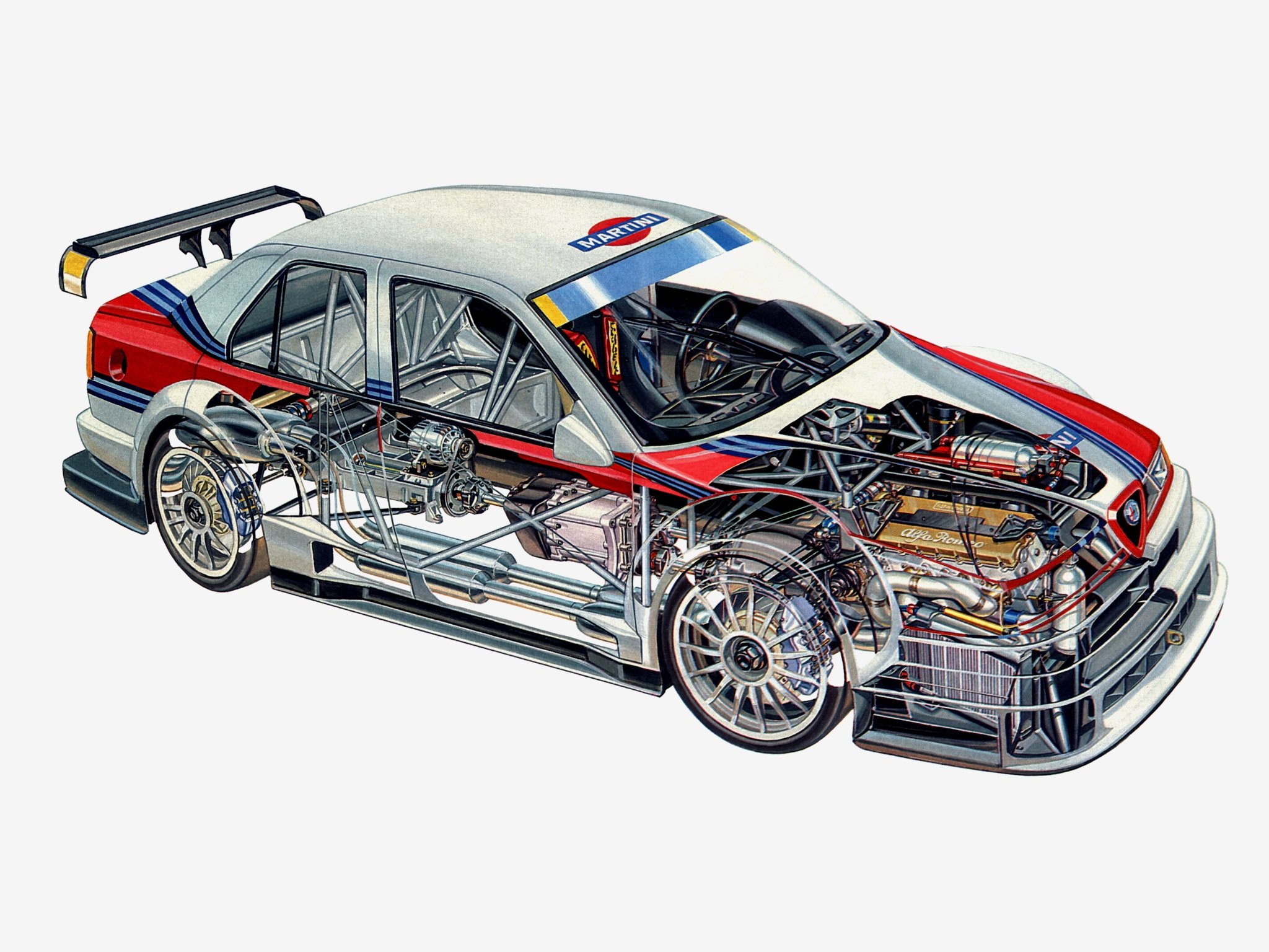 1995, Alfa, Romeo, 155, V 6, T i, Dtm, se062 , Race, Racing, Interior ...