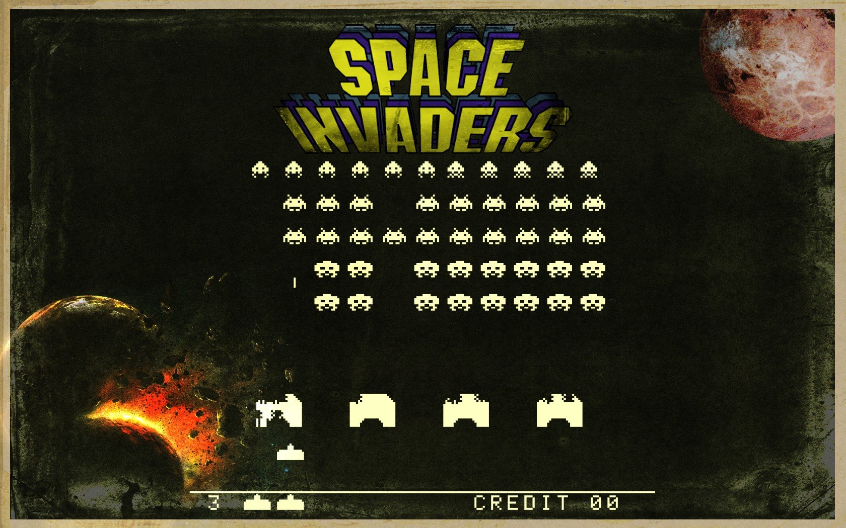 outer, Space, Stars, Vintage, Old, Planets, School, Space, Invaders ...