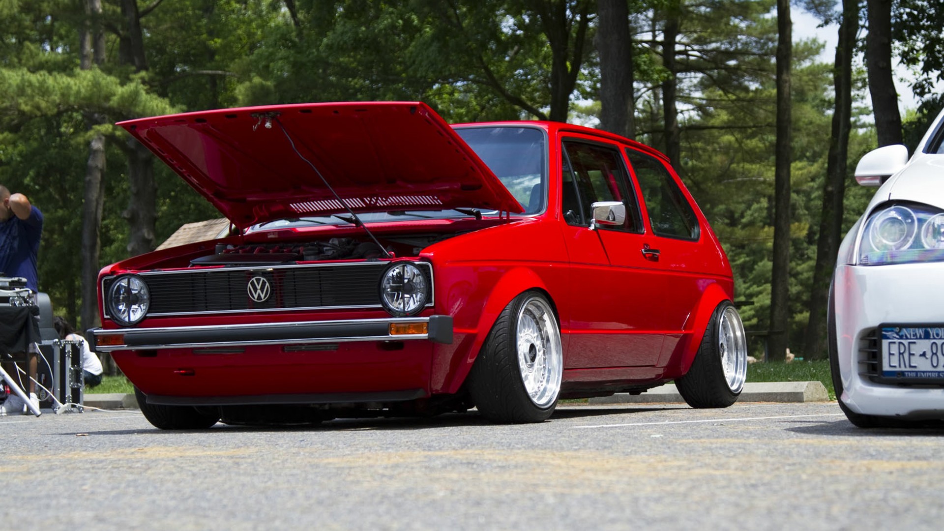 volkswagon, Golf, Vw, Tuning, Red Wallpapers HD / Desktop and Mobile ...