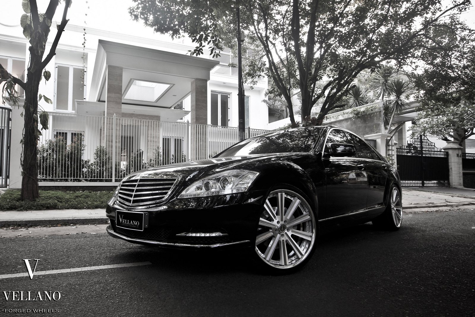 mercedes, Class s, W221, Black, Vellano, Wheels, Tuning, Cars ...