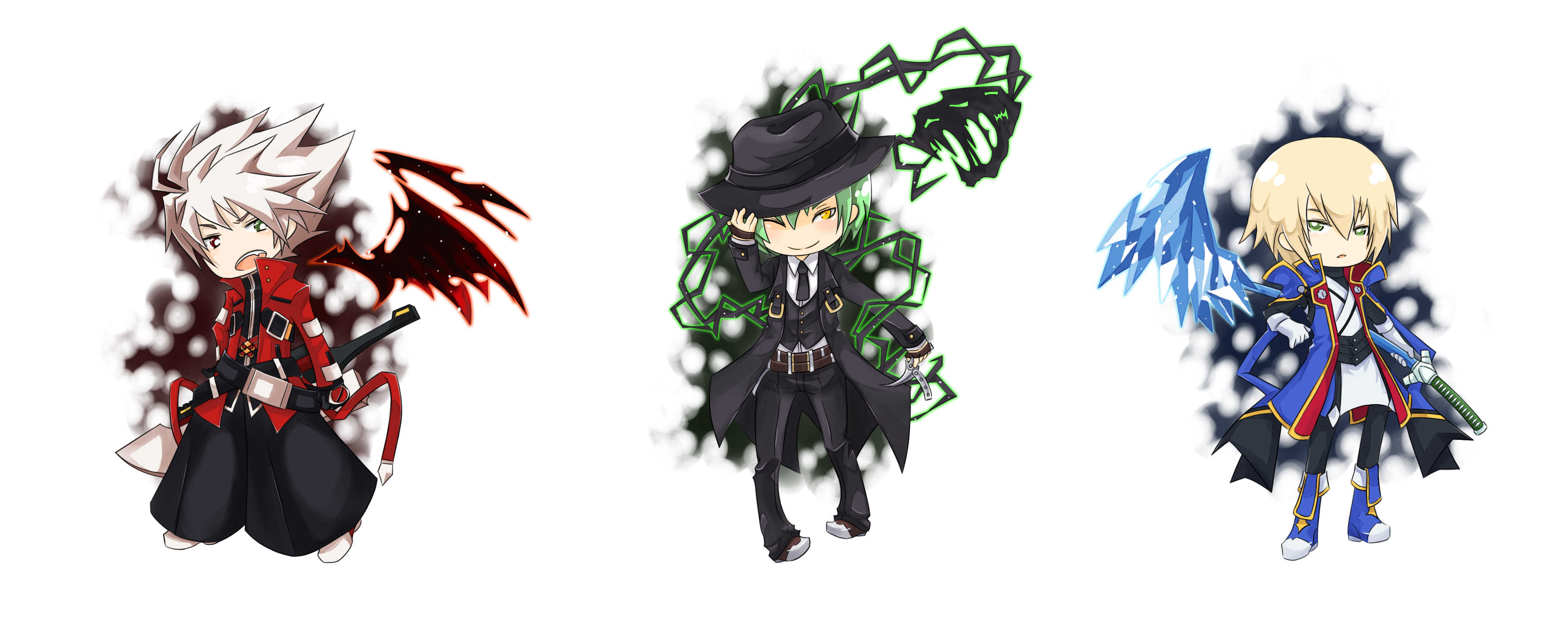 blazblue, Bicolored, Eyes, Blazblue, Blonde, Hair, Chibi, Green, Eyes ...
